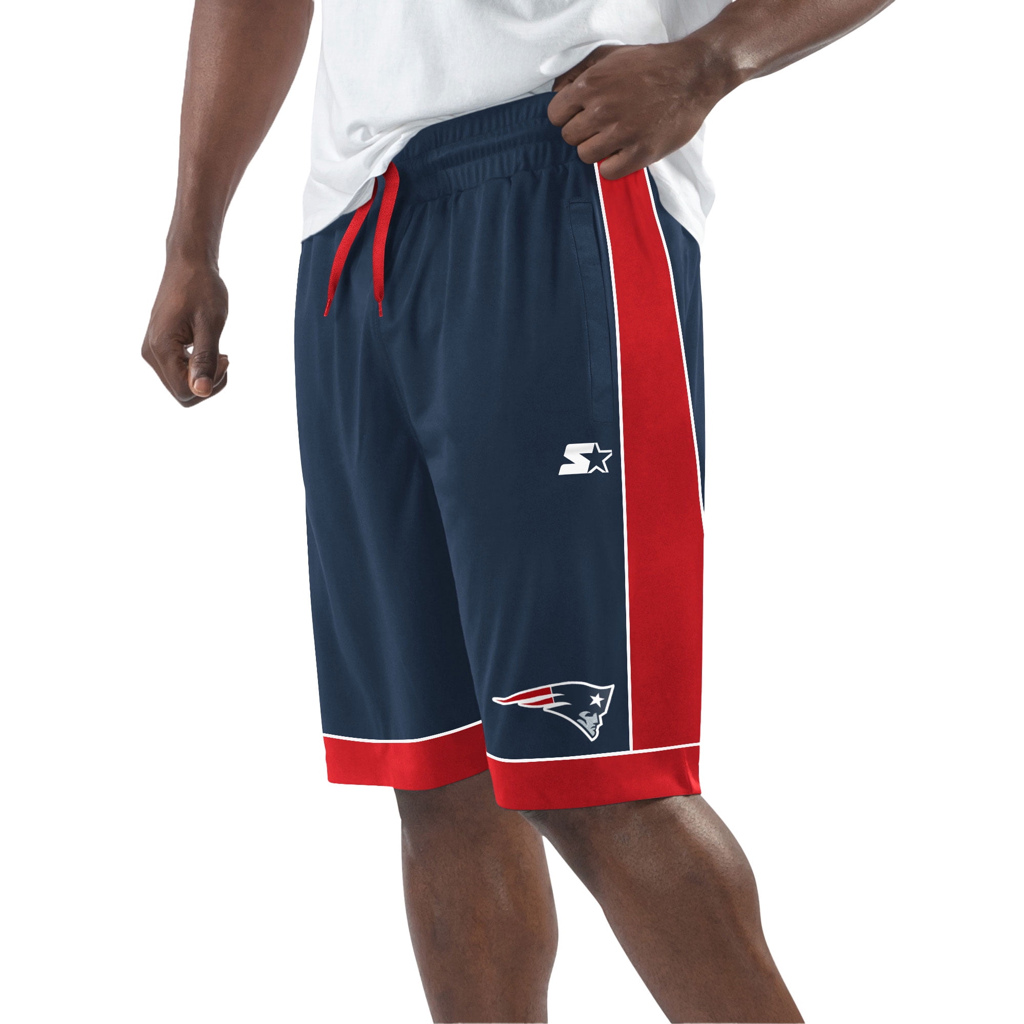 Men's Starter Navy/Red New England Patriots Fan Favorite Fashion Shorts ...