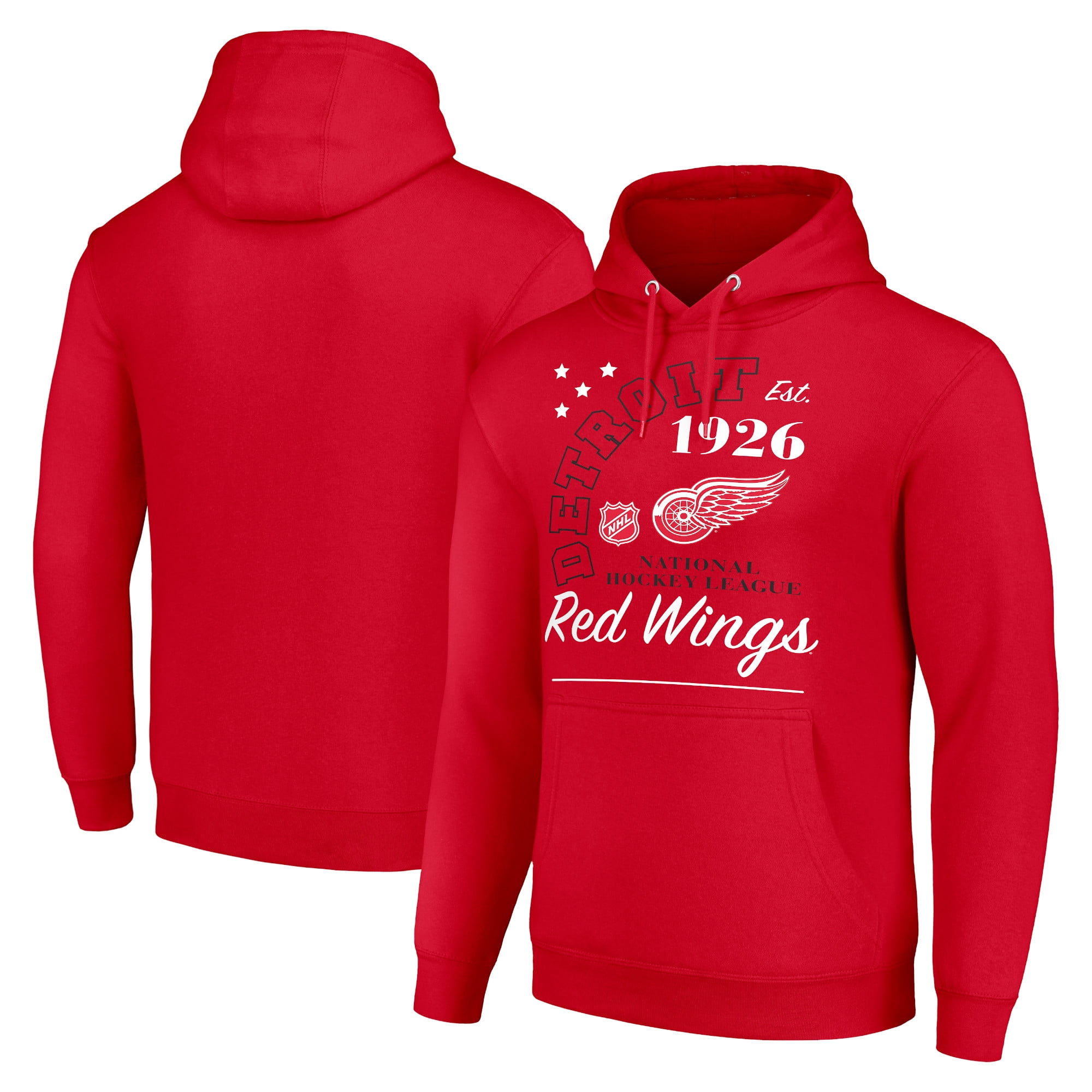 Men's Starter Red Detroit Red Wings Arch City Team Graphic Fleece ...