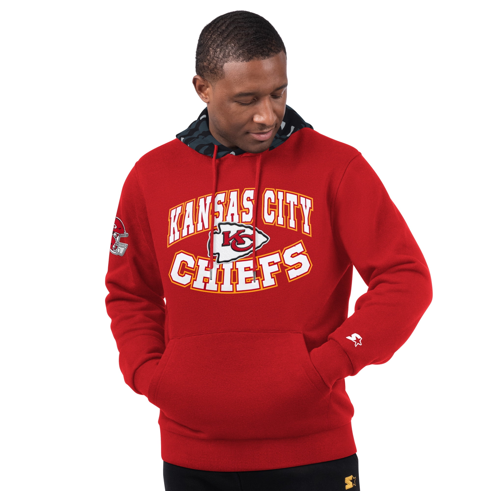 Men's Starter Red Kansas City Chiefs Thursday Night Gridiron Pullover ...