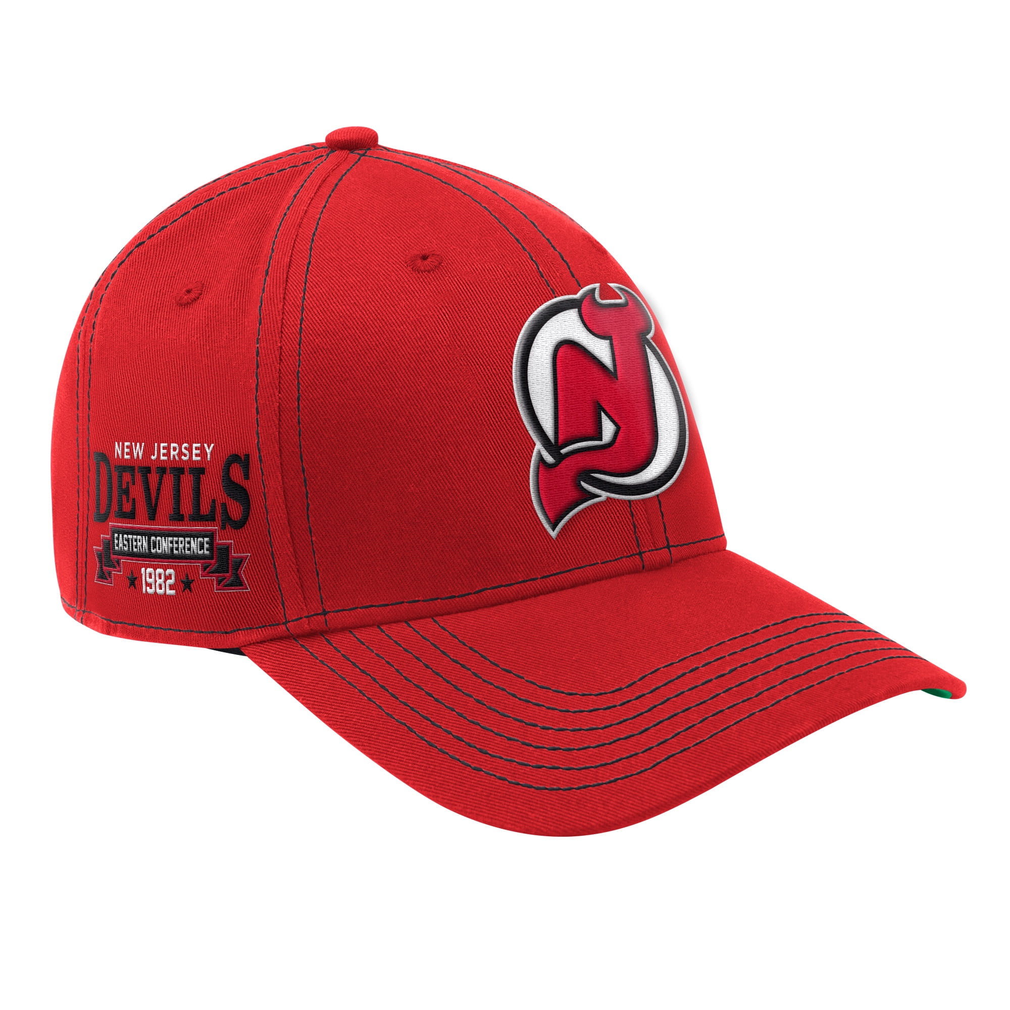 Men's-Starter Red New Jersey Devils Sphere II Curved Starfit Adjustable ...