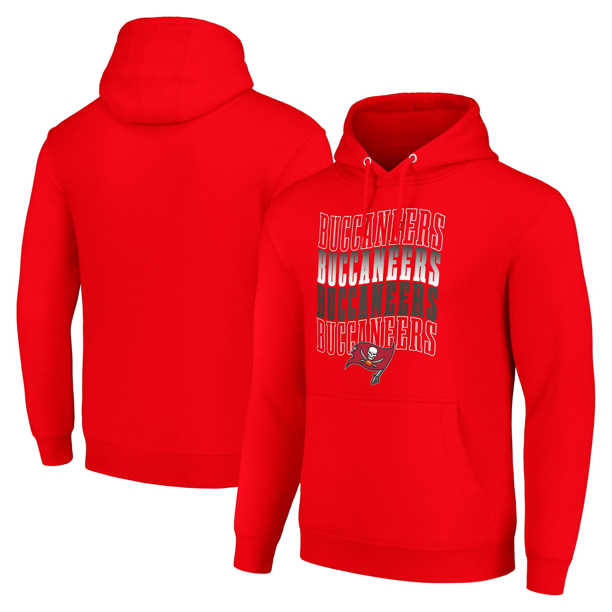 Men's Starter Red Tampa Bay Buccaneers Four Team Name Logo Fleece ...