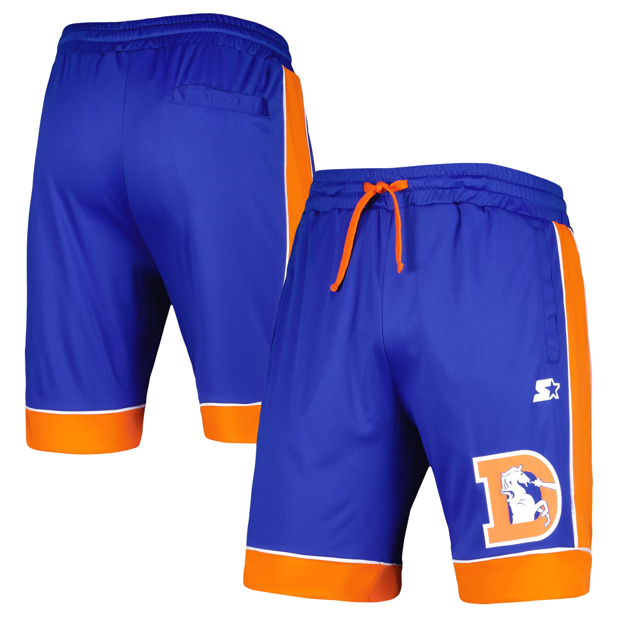 Men's Starter Royal Denver Broncos Throwback Fan Favorite Shorts ...