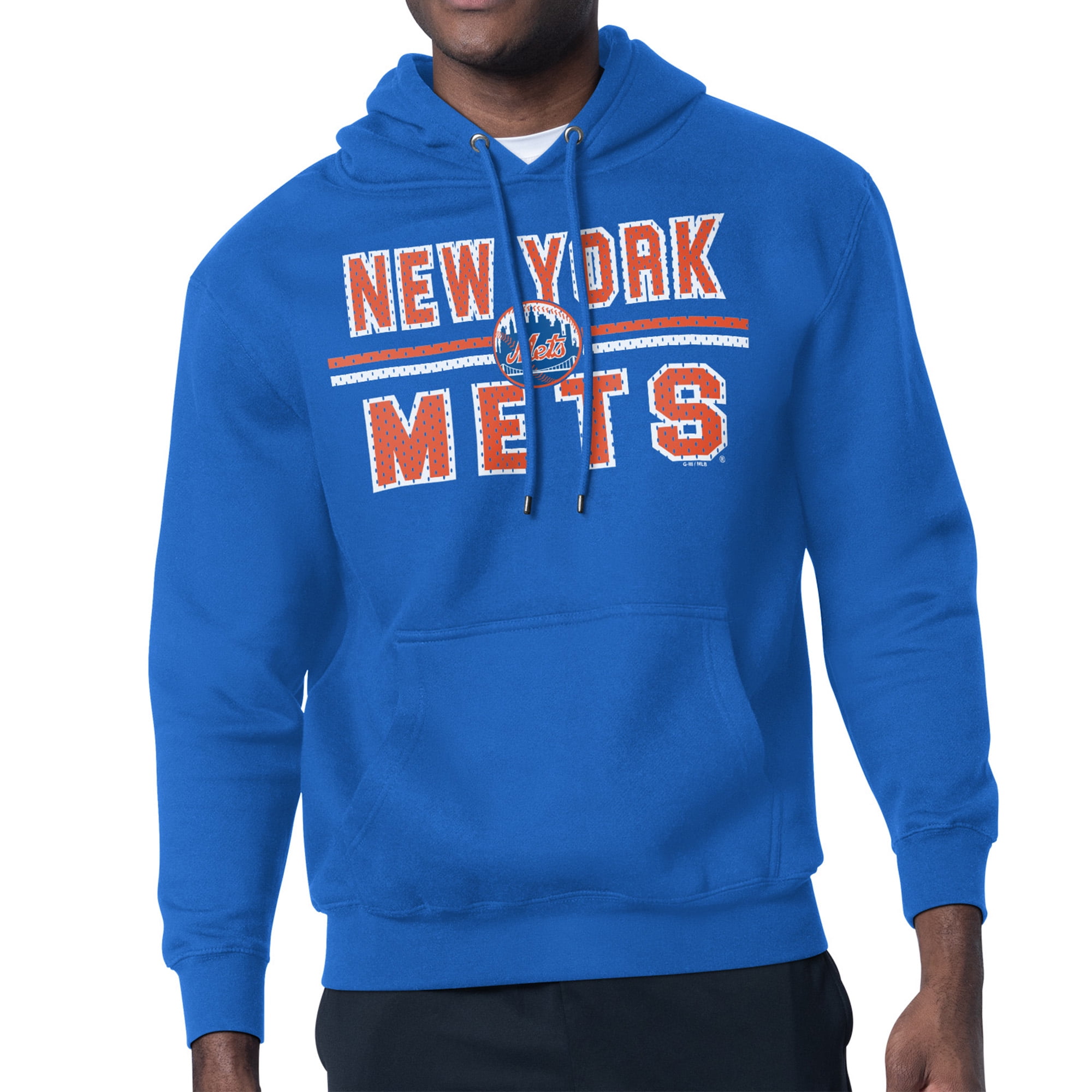 Men's Starter Royal New York Mets Team Mesh Print Graphic Pullover ...