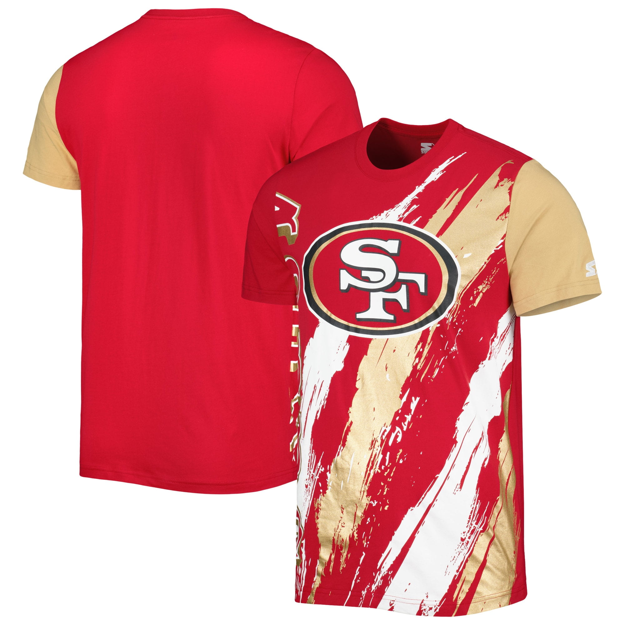 Starter Men's San Francisco 49ers Extreme Defender T-Shirt, Scarlet ...