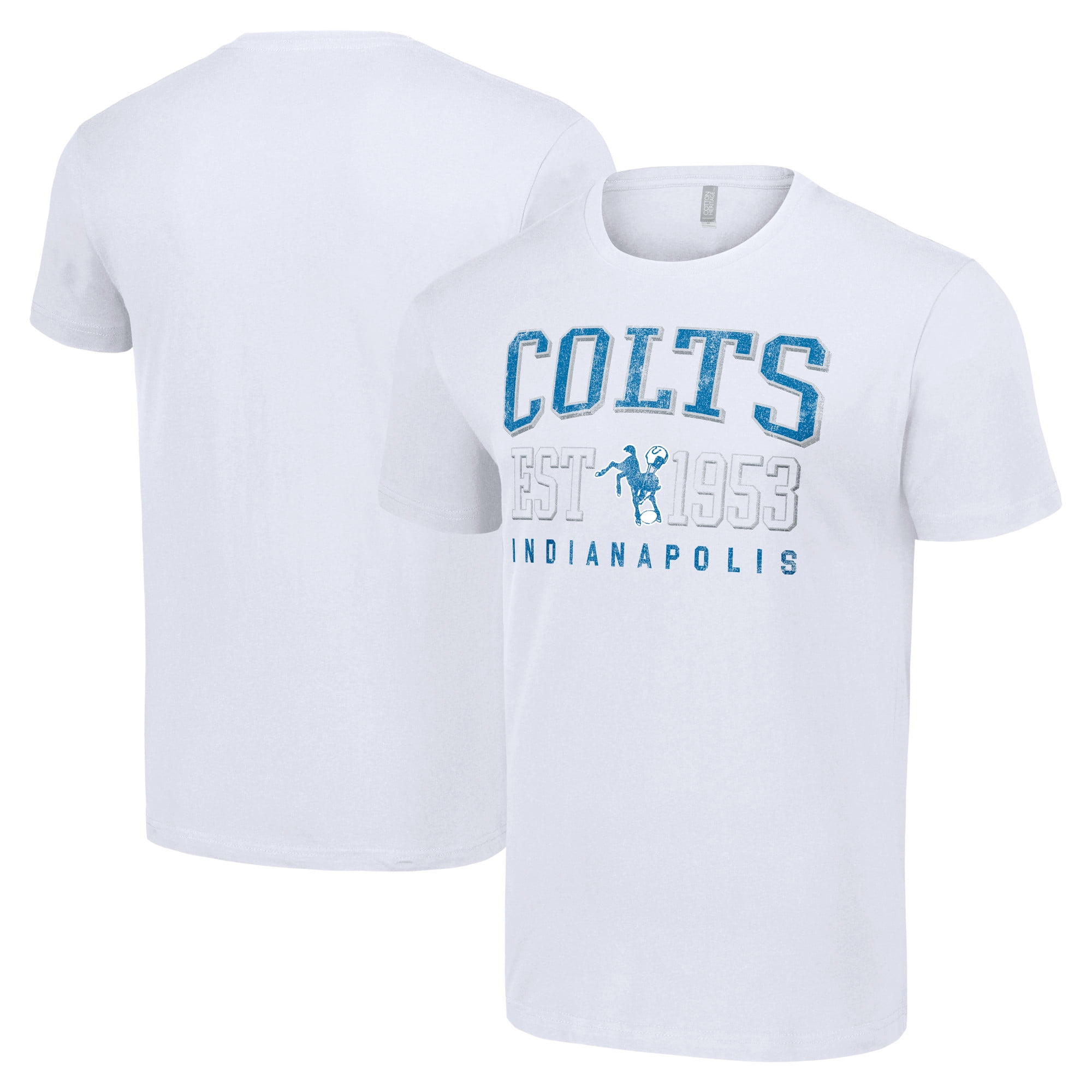Men's Starter White Indianapolis Colts Throwback Logo T-Shirt - Walmart.com