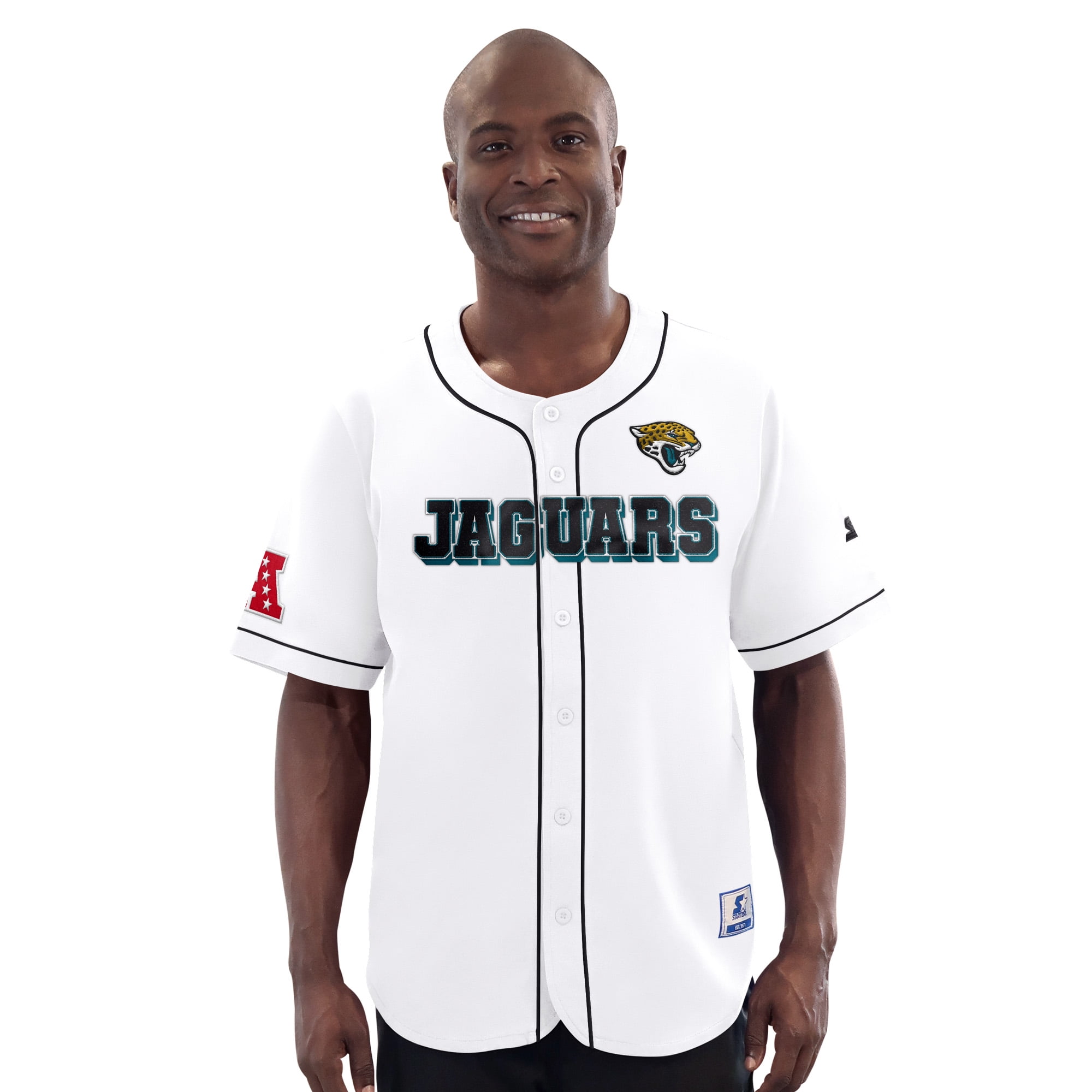 Men's-Starter White Jacksonville Jaguars Relay Full-Button Baseball ...