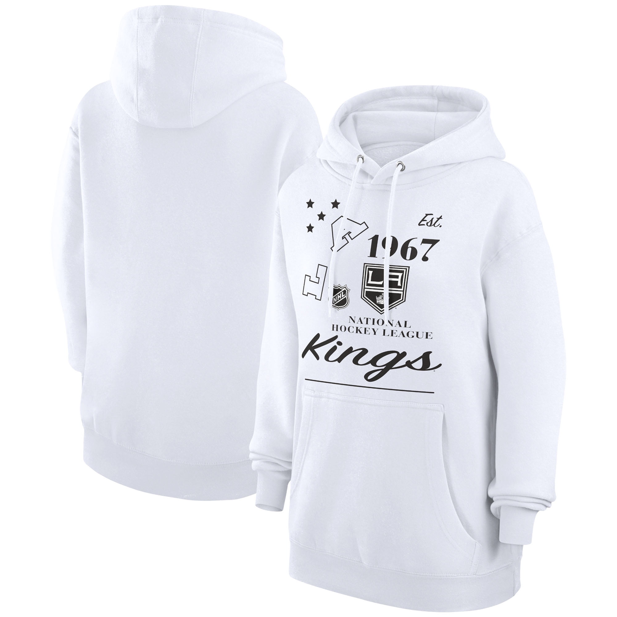 Men's Starter White Los Angeles Kings Arch City Team Graphic Fleece ...