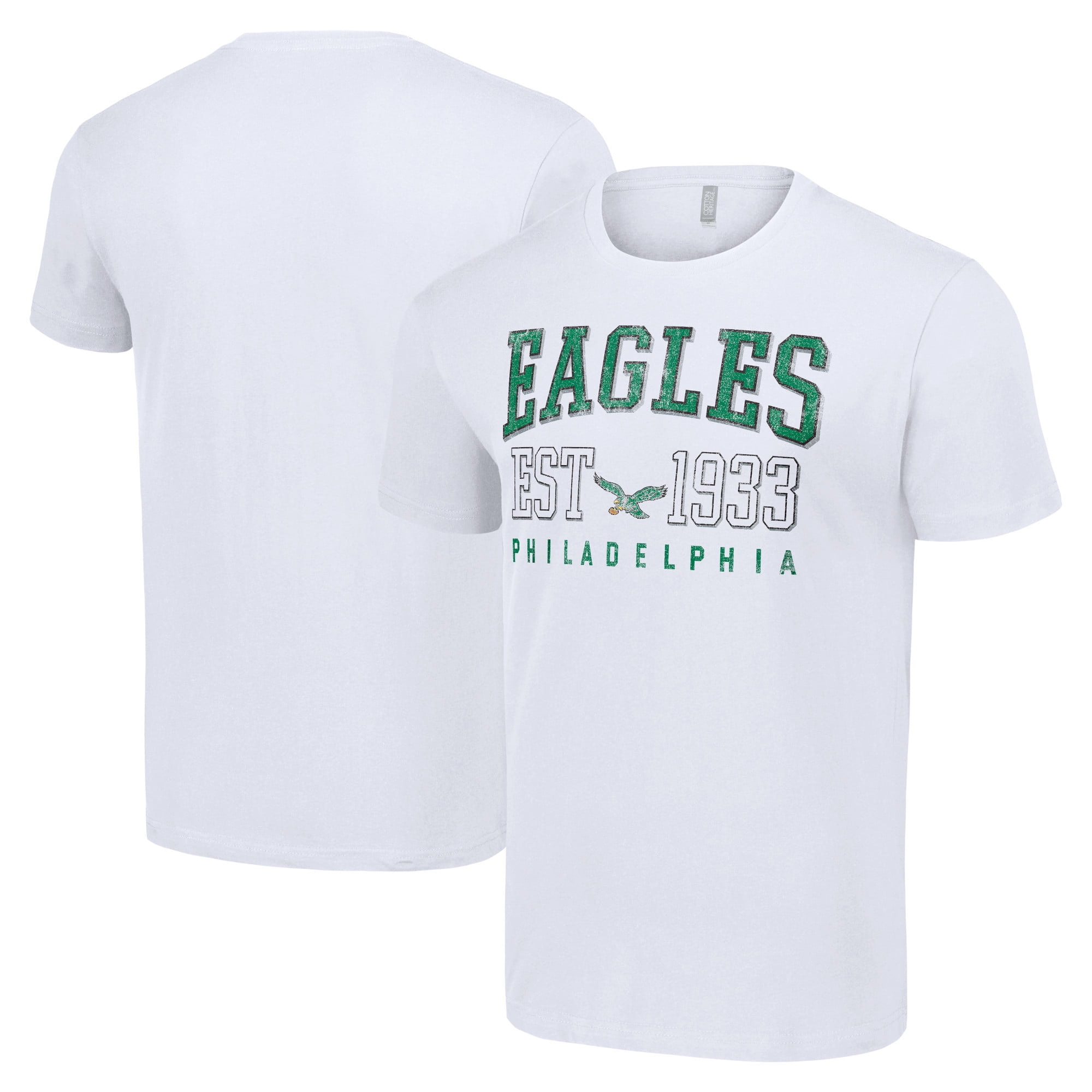 Men's Starter White Philadelphia Eagles Throwback Logo T-Shirt ...