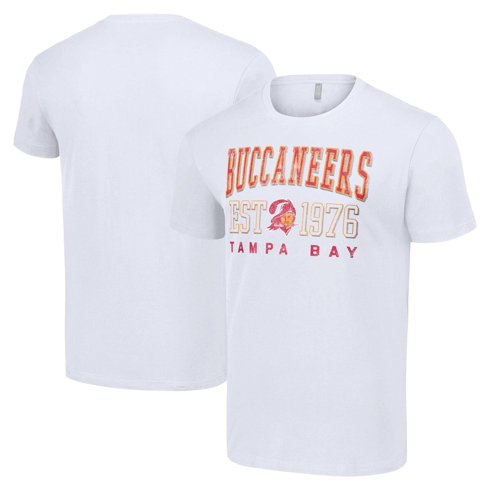 Men's Starter White Tampa Bay Buccaneers Throwback Logo T-Shirt ...