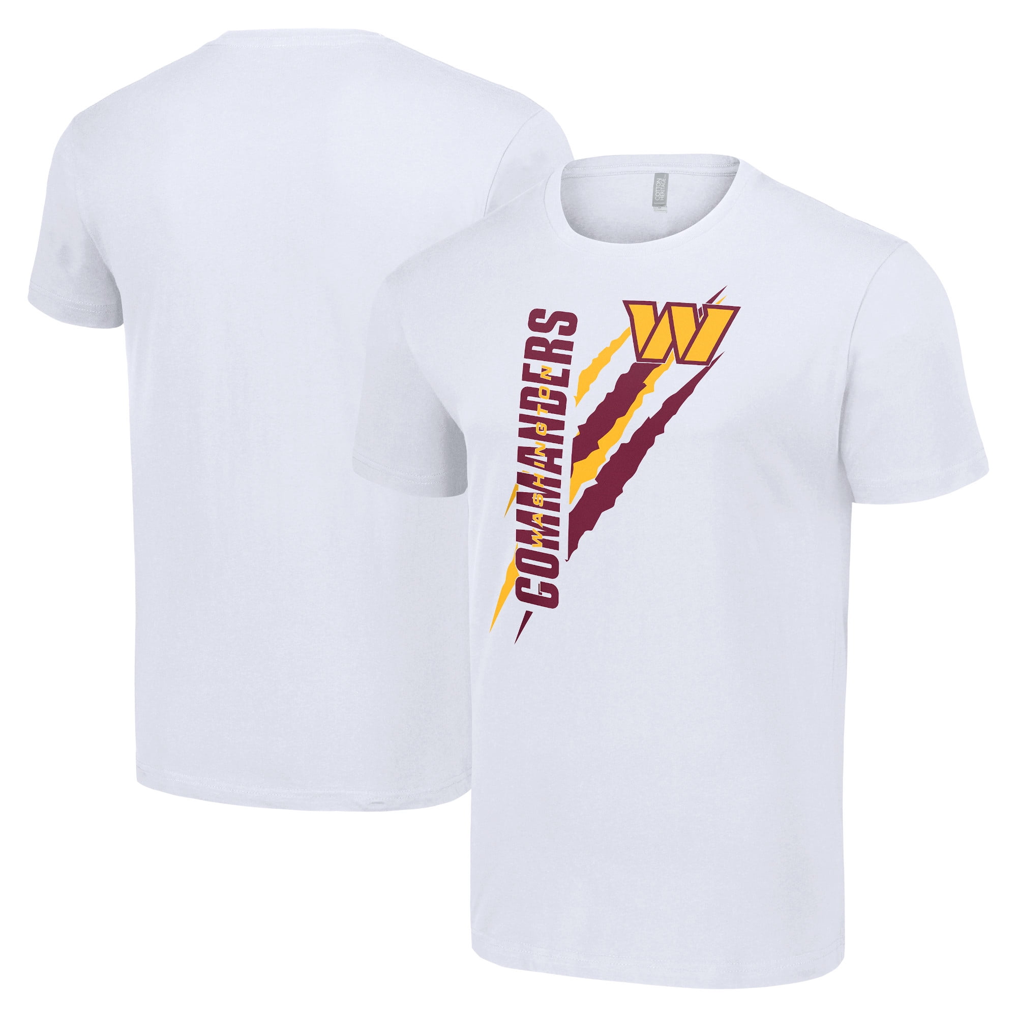 Men's Starter White Washington Commanders Color Scratch T-Shirt ...