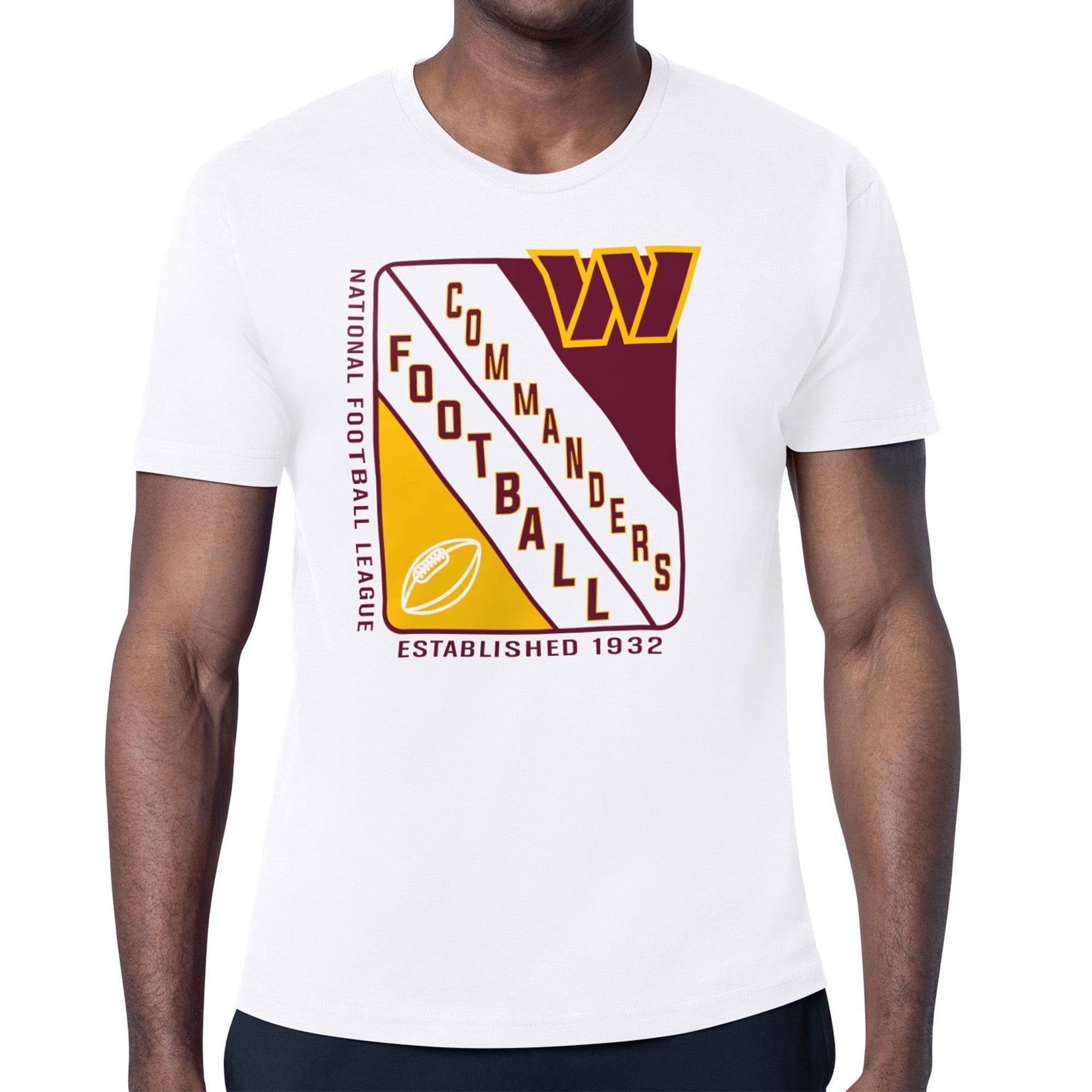 Men's Starter White Washington Commanders Shield Logo T-Shirt - Walmart.com