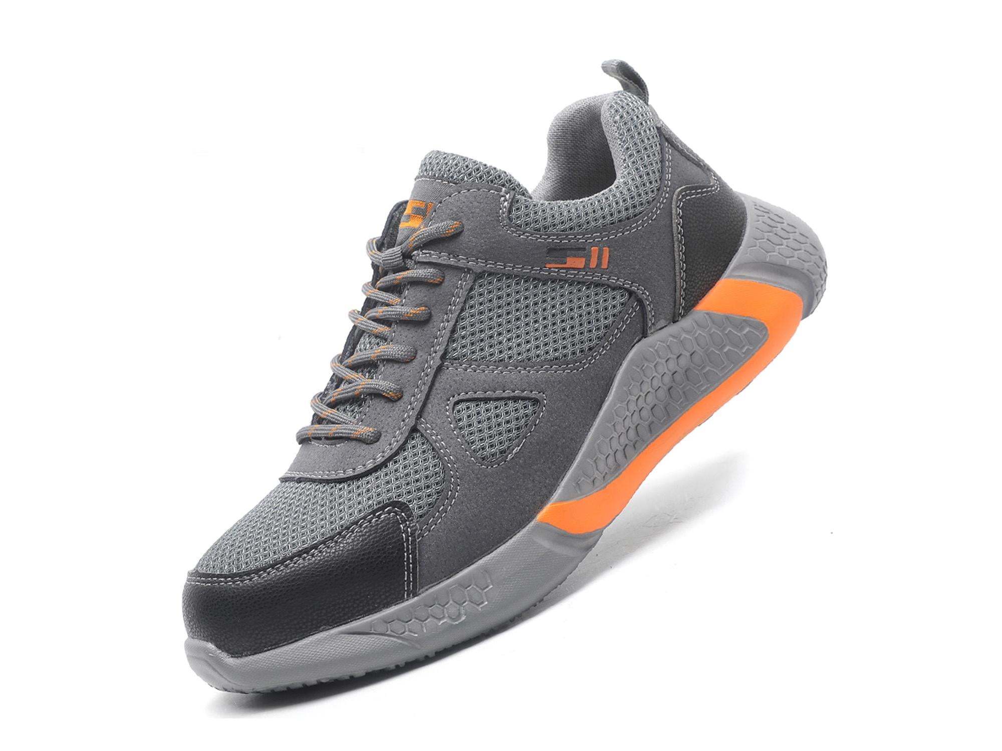 Men's Steel Safety Toe Safety Work Shoes Slip On Breathable Lightweight ...