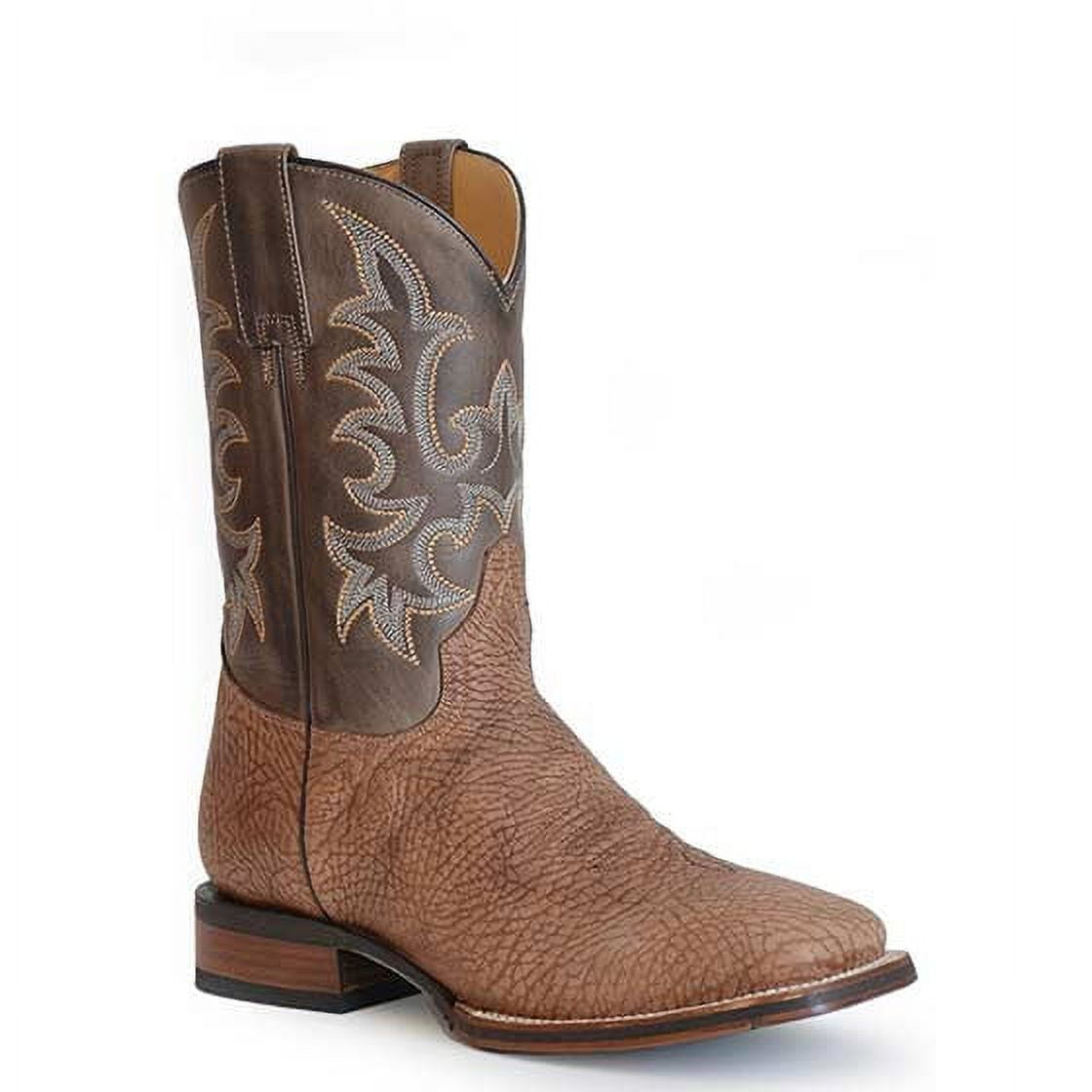 Men's Stetson Obadiah Tru-x System Bison Boots Handcrafted Cognac ...