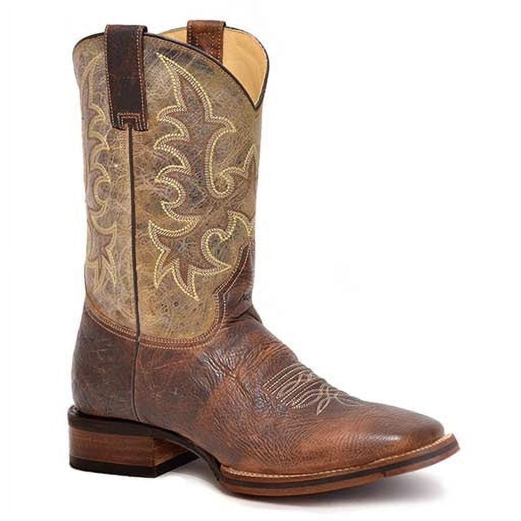 Men's Stetson Obediah Tru-x System Bison Boots Handcrafted Cognac ...