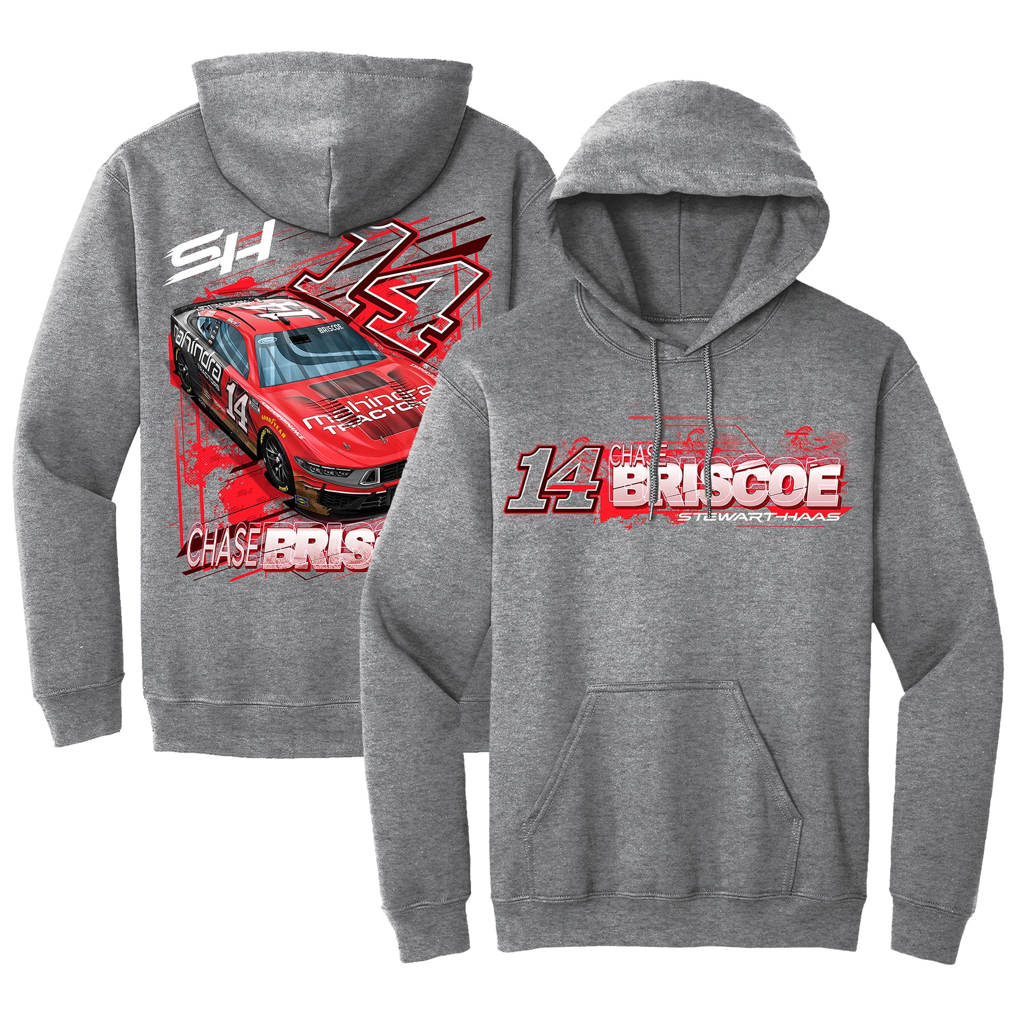 Men's Stewart-Haas Racing Team Collection Heather Charcoal Chase ...