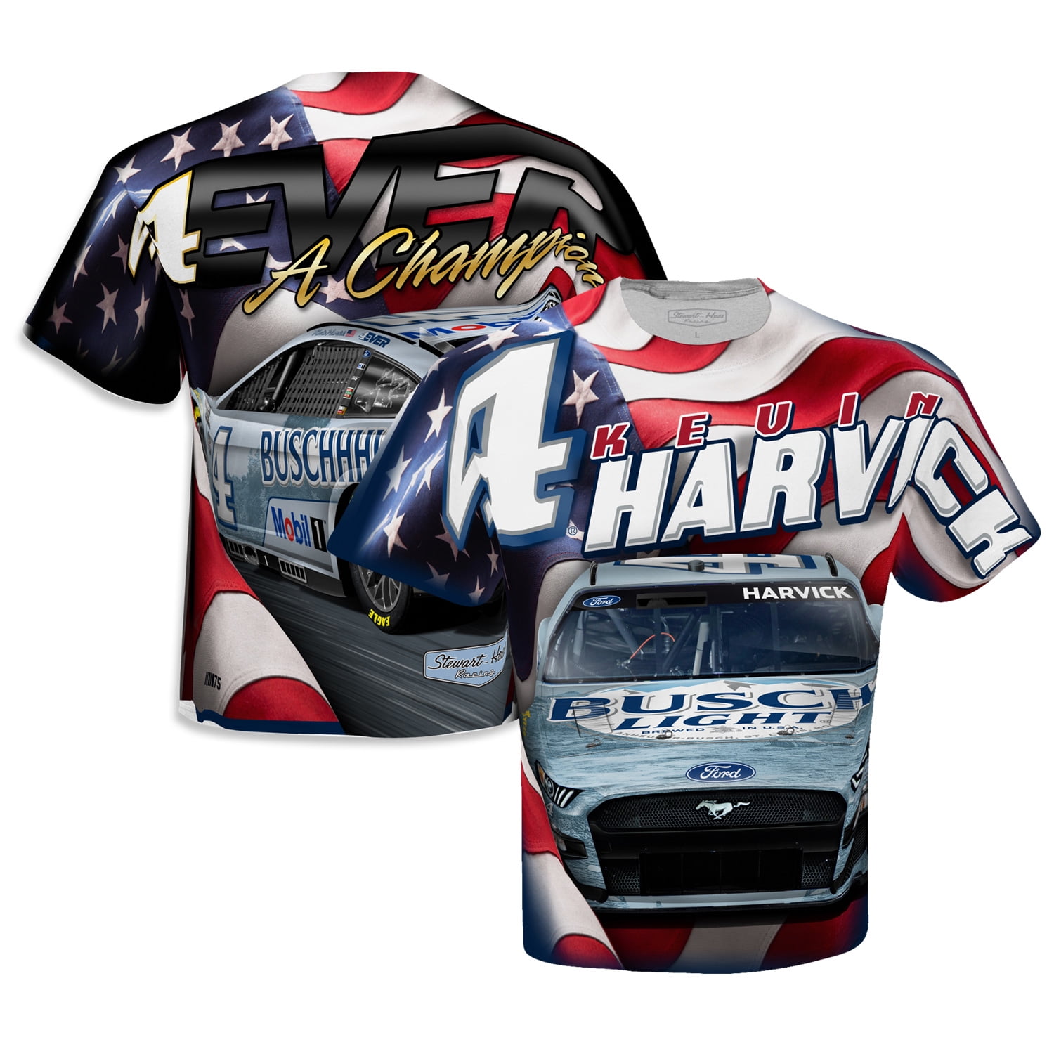 Men's Stewart-Haas Racing Team Collection White Kevin Harvick ...