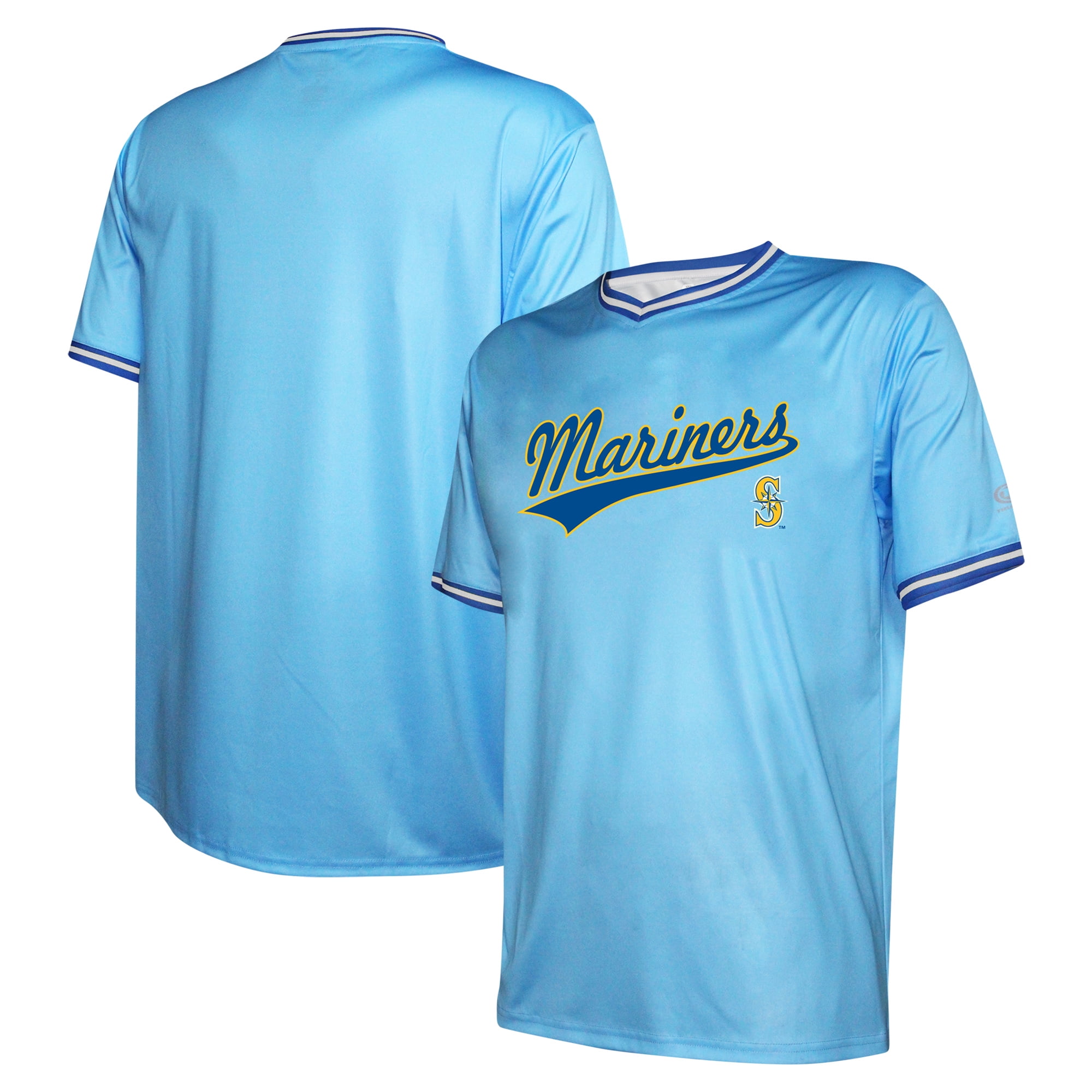 Men's Stitches Light Blue Seattle Mariners Cooperstown Collection Team ...