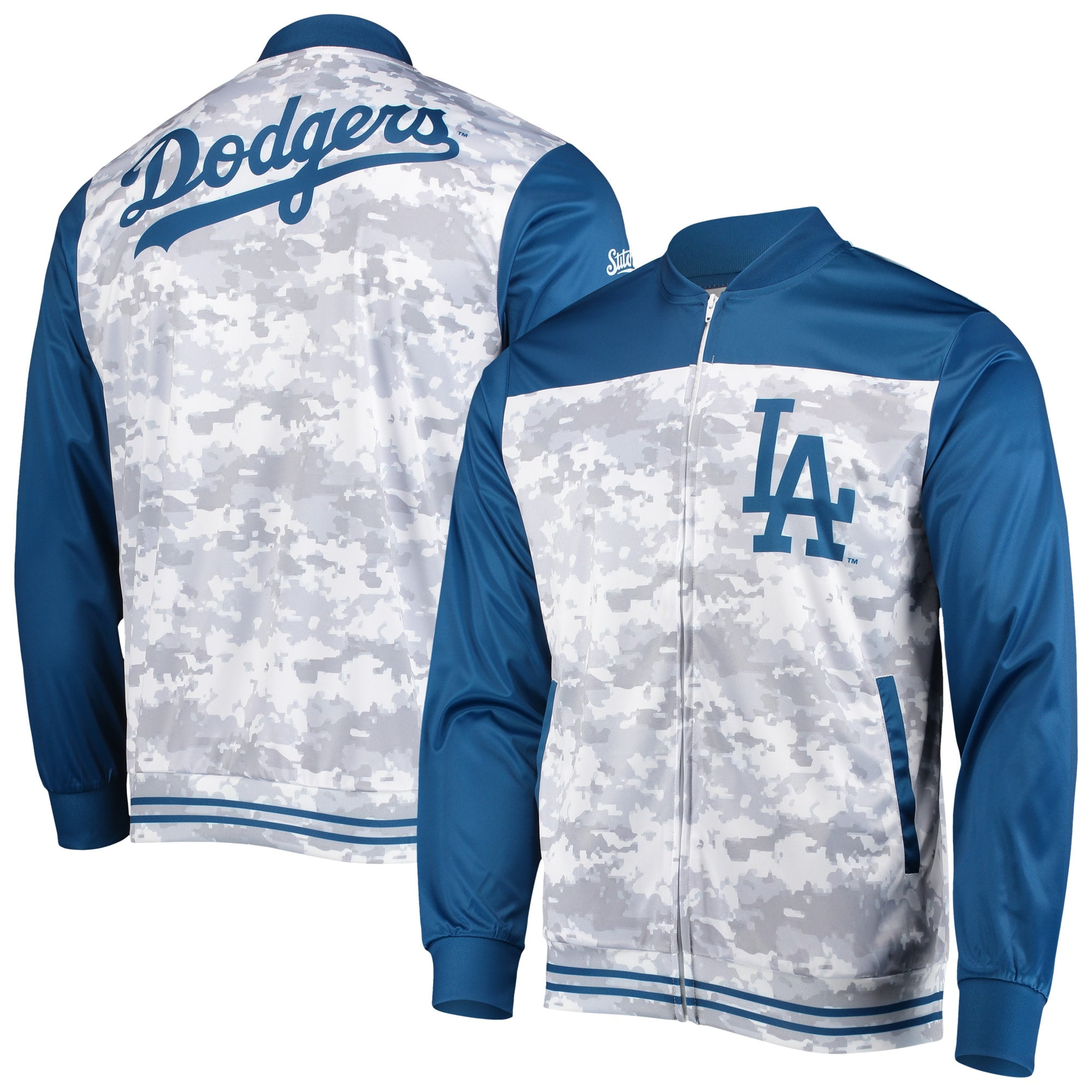 Men's Stitches Royal Los Angeles Dodgers Camo Full-Zip Jacket - Walmart.com