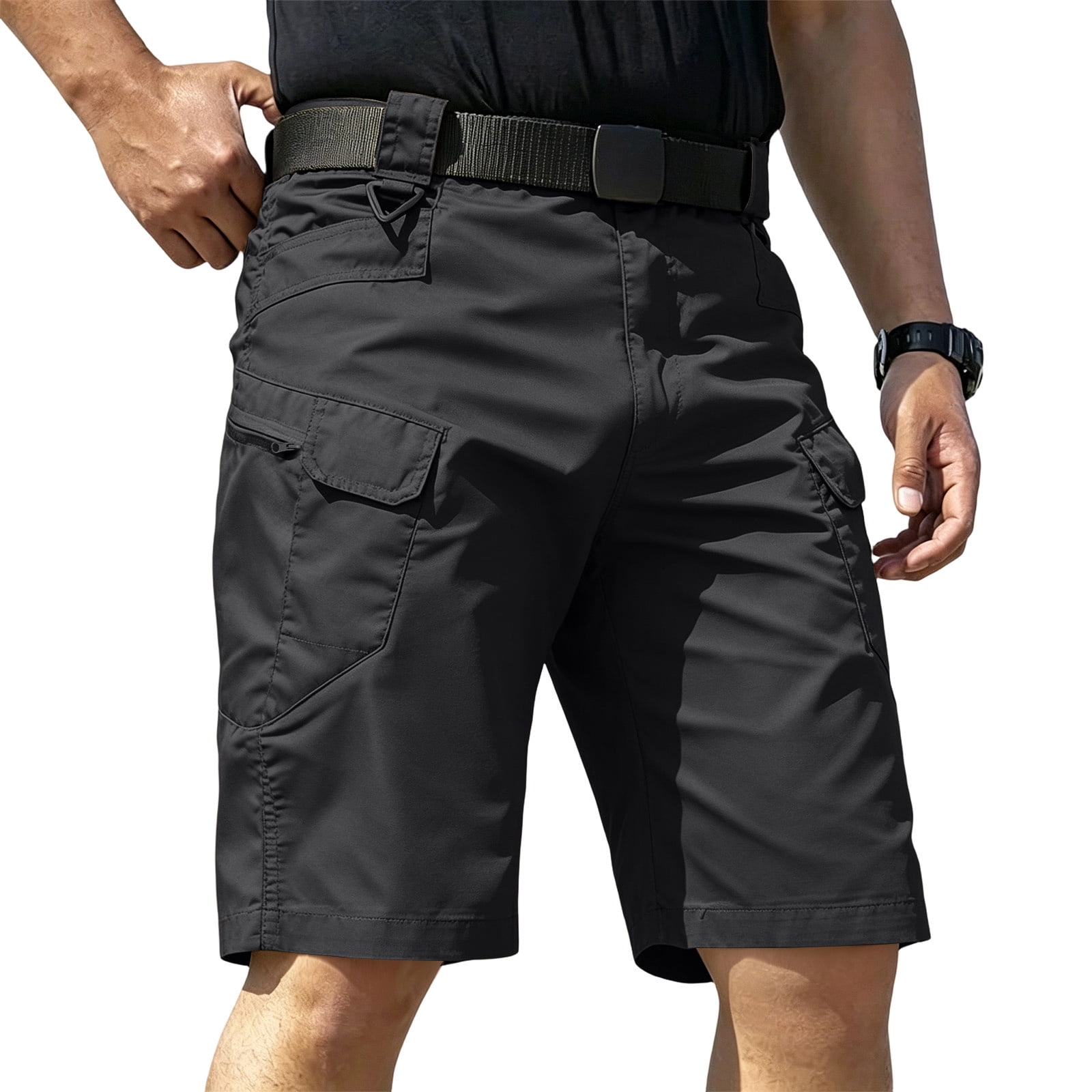 Men's Straight Fit Cargo Shorts with Side Pockets Versatile Summer ...