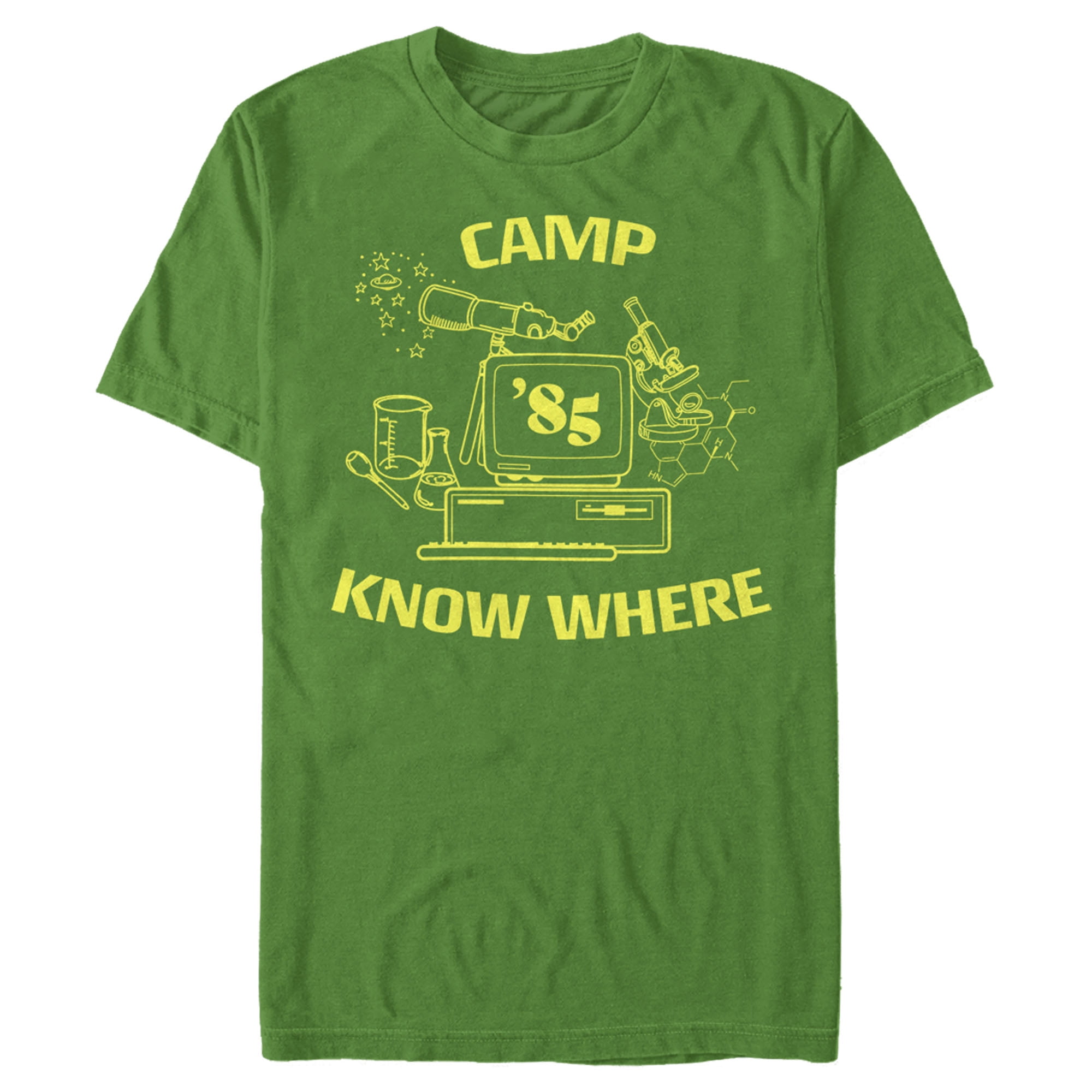 Netflix Men's Stranger Things Camp Know Where Costume Graphic T-Shirt ...