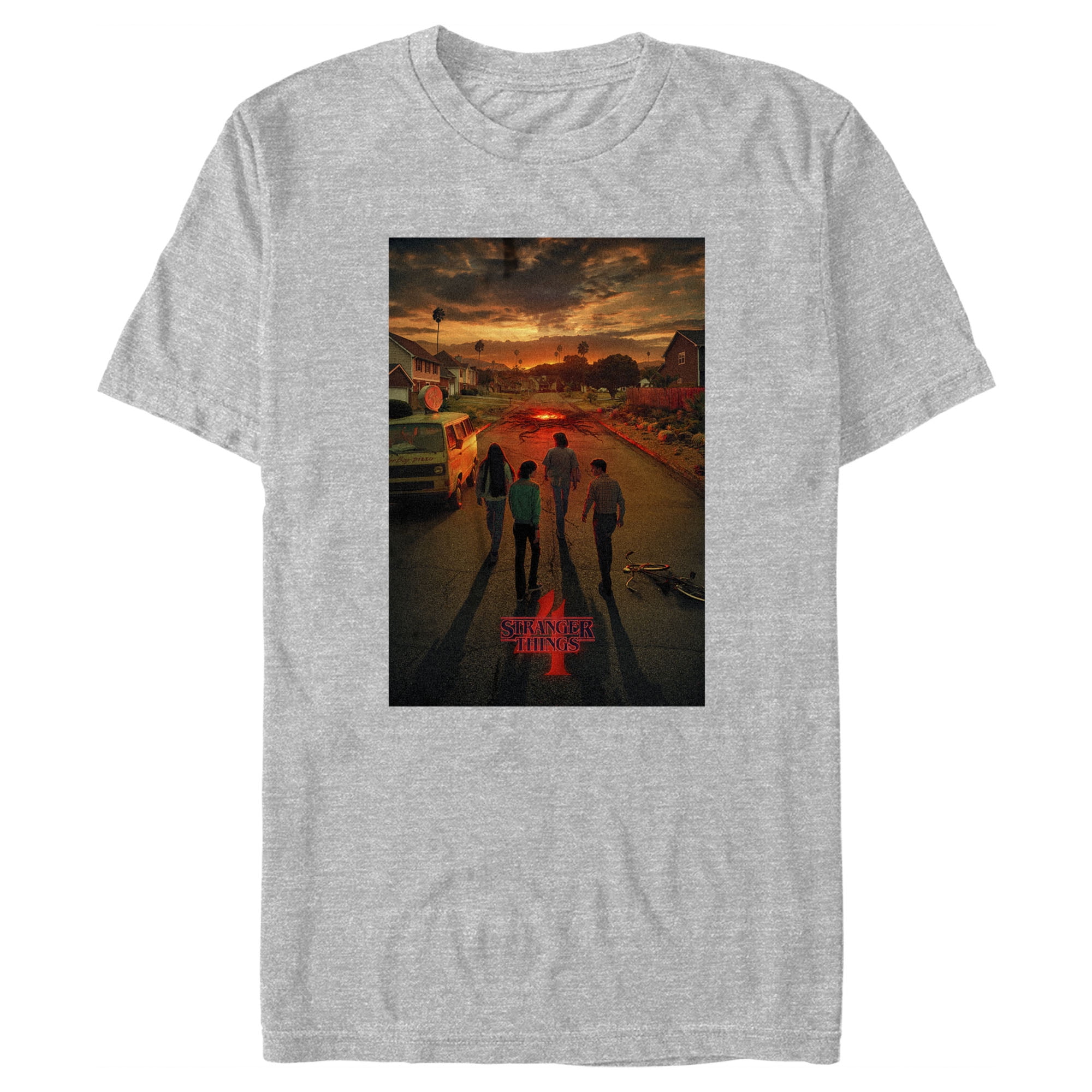 Netflix Men's Stranger Things Four Friends Rift Apocalypse Poster ...