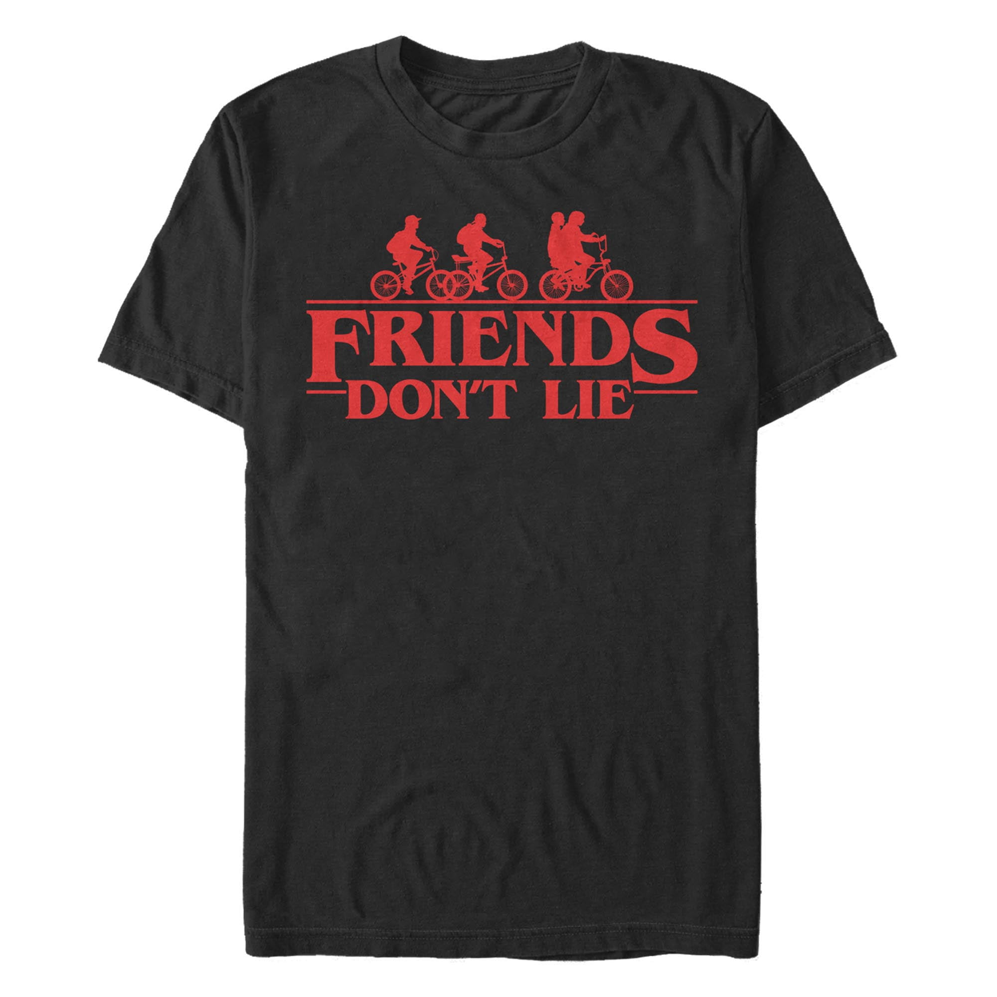 Netflix Men's Stranger Things Friends Don't Lie Logo Graphic T-Shirt ...