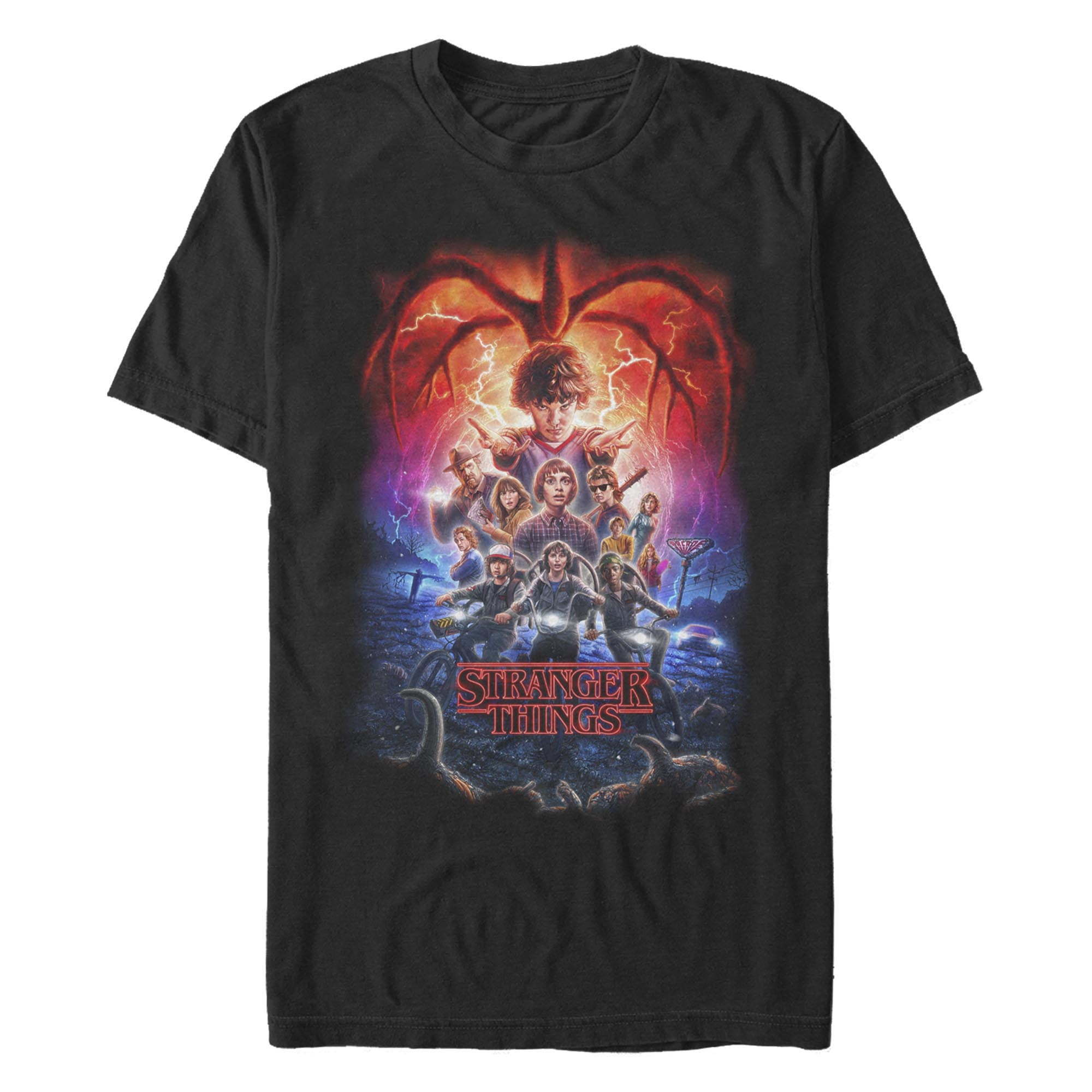 Men's Stranger Things Group Costume Poster Graphic T-Shirt - Walmart.com