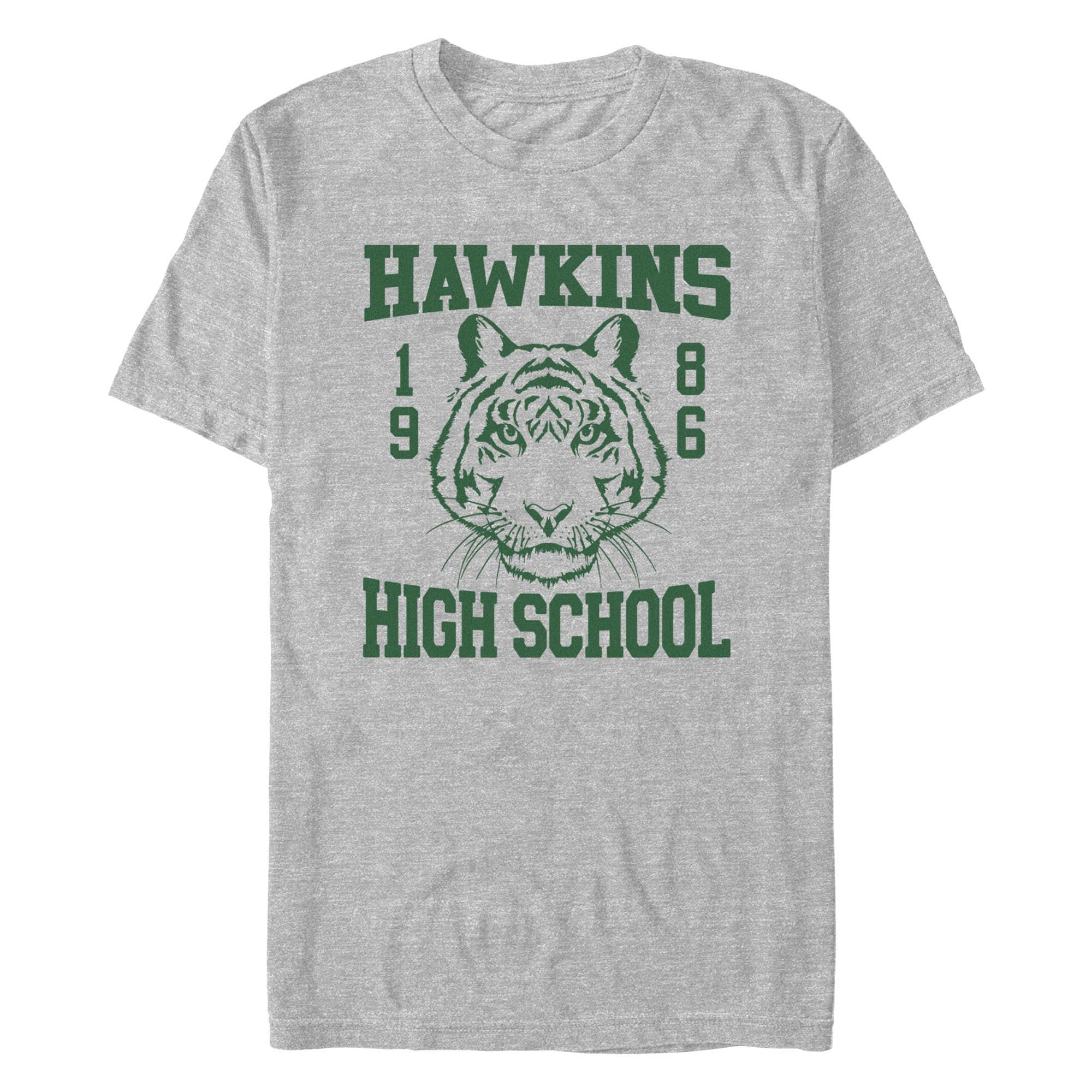 Men's Stranger Things Hawkins High School Tigers 1986 Costume Graphic T ...