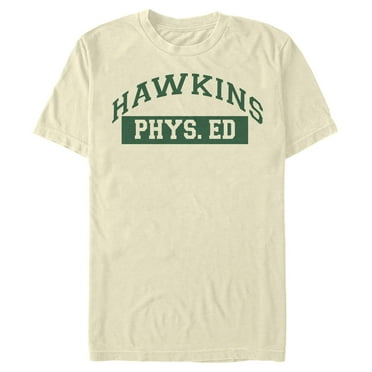 Men's Stranger Things Hawkins High School Tiger 1983 Graphic Tee Cream ...