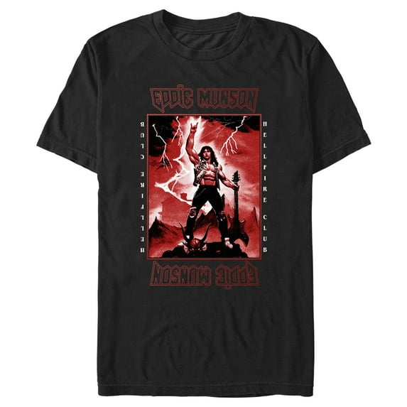 Men's Stranger Things Rockstar From Hellfire Club Eddie Munson Graphic ...