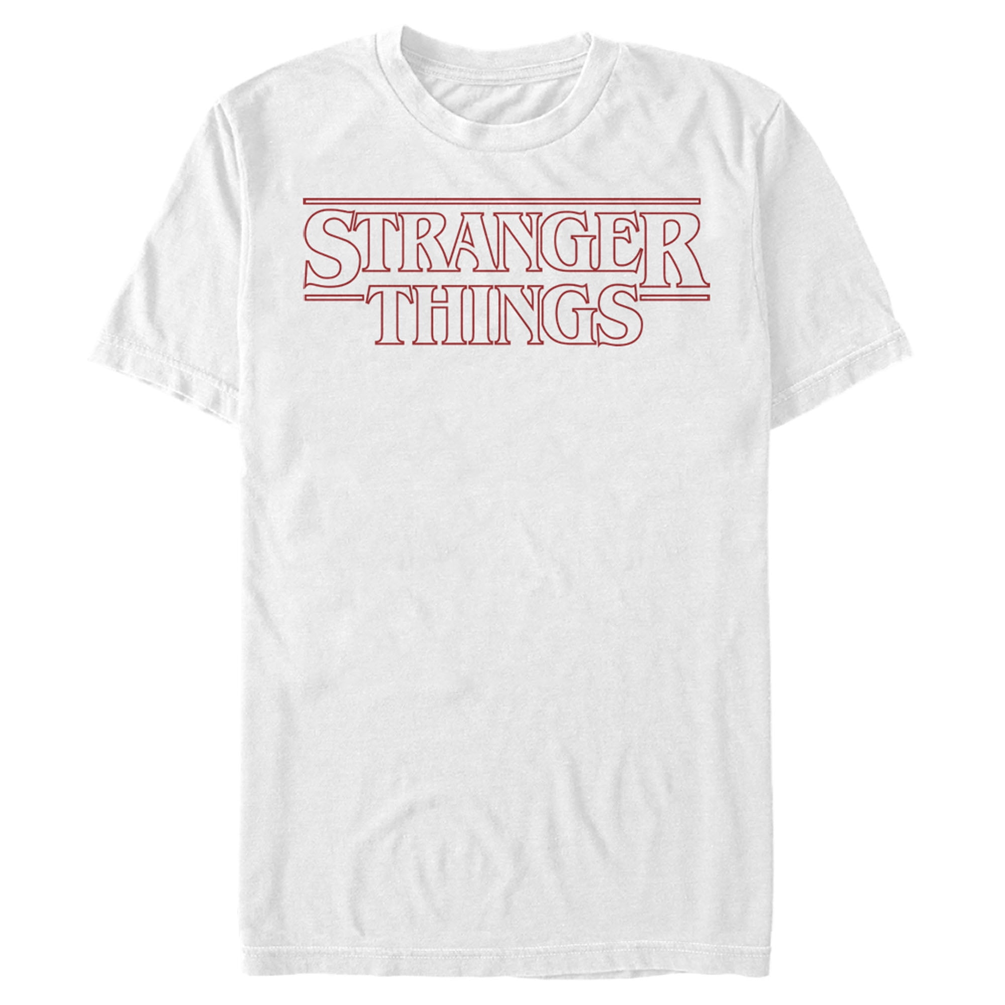 Netflix Men's Stranger Things Sleek Outline Logo Graphic T-Shirt ...