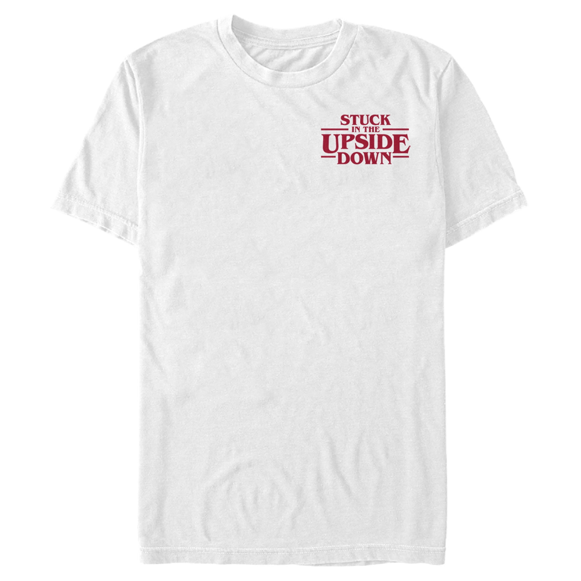 Men's Stranger Things Upside Down Badge Graphic T-Shirt - Walmart.com