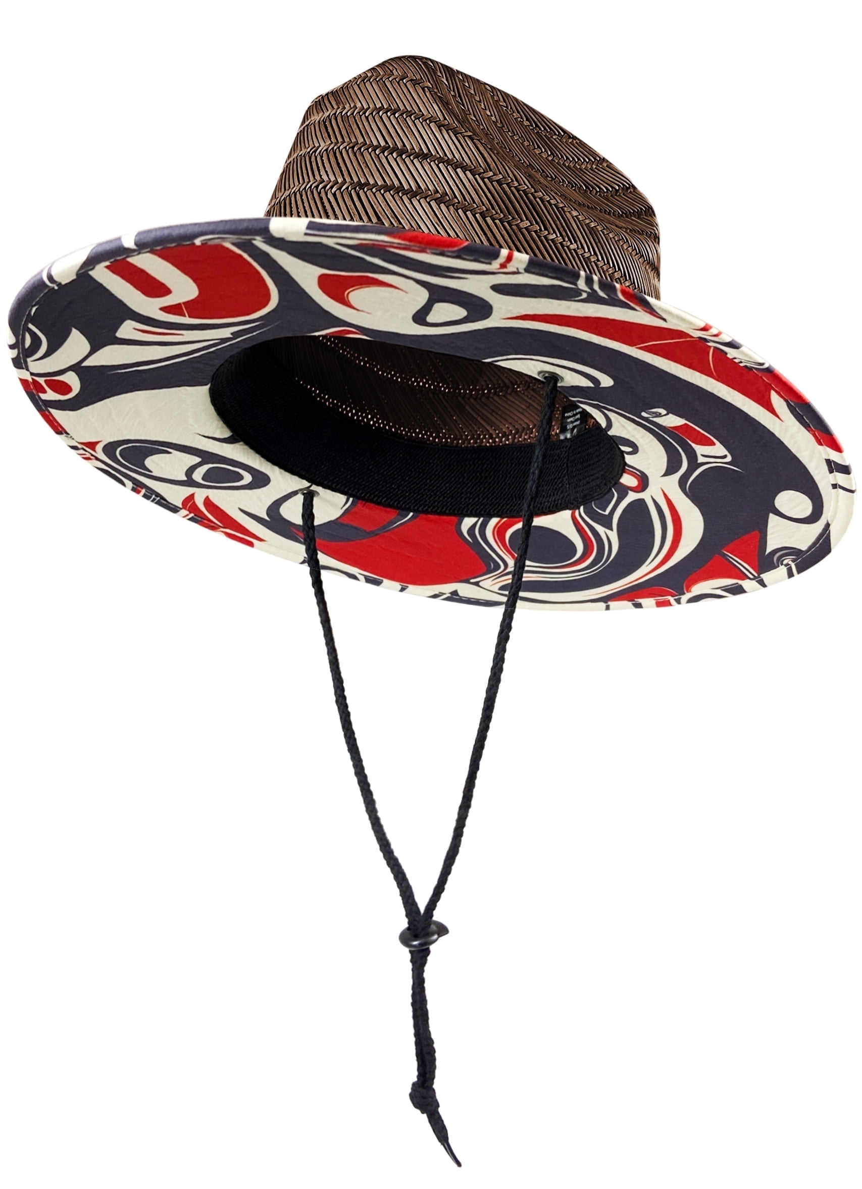 Men's Straw Hat - Wide Brim Channel Island Lifeguard Hat - Stylish Sun ...