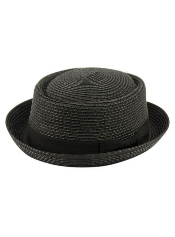 Mens Straw Pork Pie Hats
