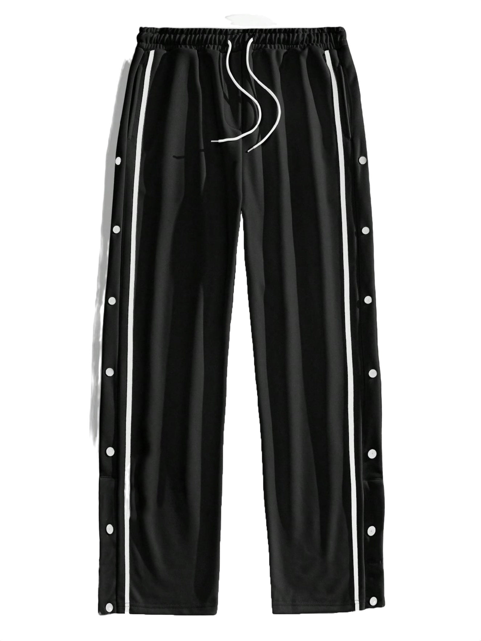 Men's Striped Straight Leg Black Sweatpants XL (42) - Walmart.com