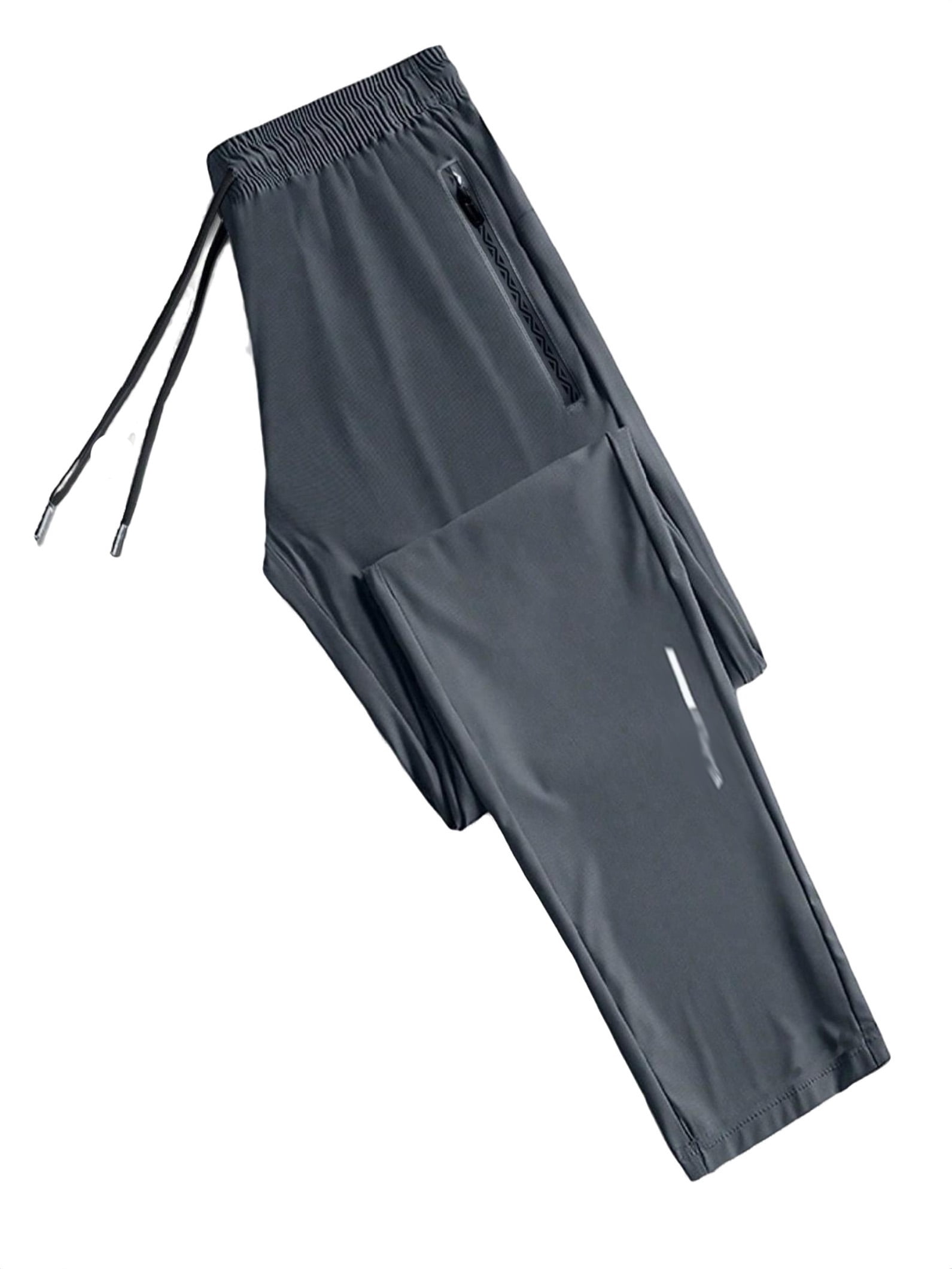 Men's Stylish Drawstring Waist 3/4 Cropped Pants with Slight Stretch ...
