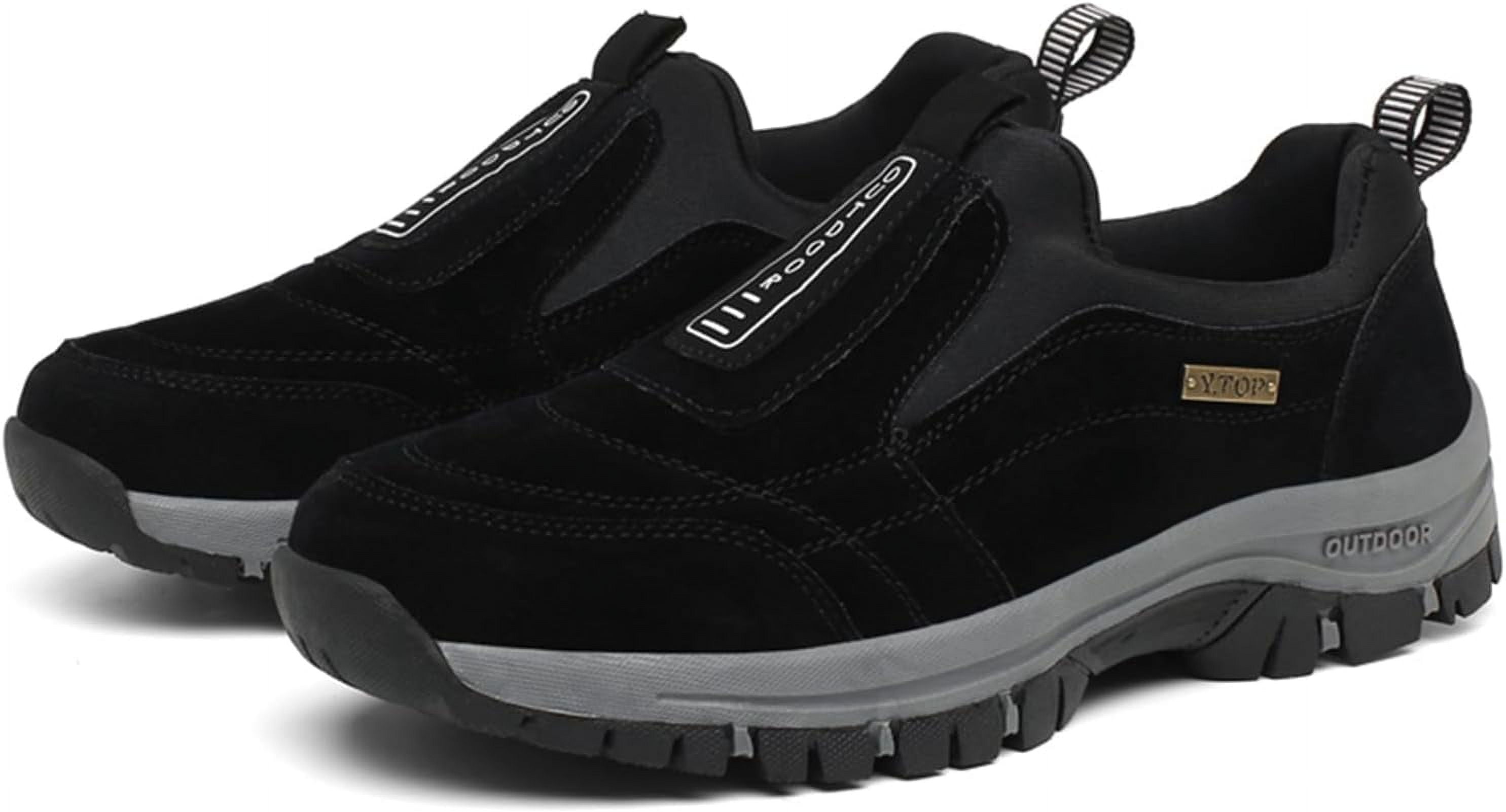 Men's Suede Slip On Waterproof Anti-Slip Lightweight Orthopedic Loafers ...