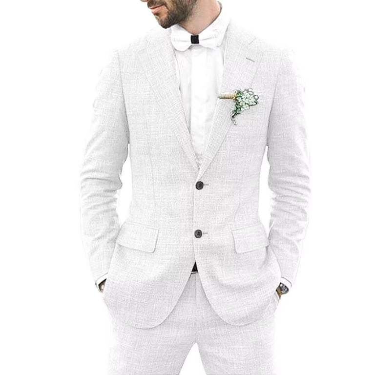 White Prom Suits For Men White Suits For Men | Classy Wedding Attire