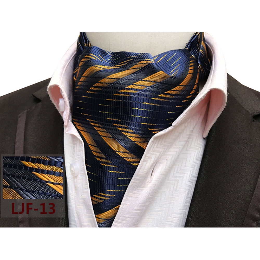 Men's Suits Paisley Floral Cravat Ascot Necktie Wedding Party Formal ...