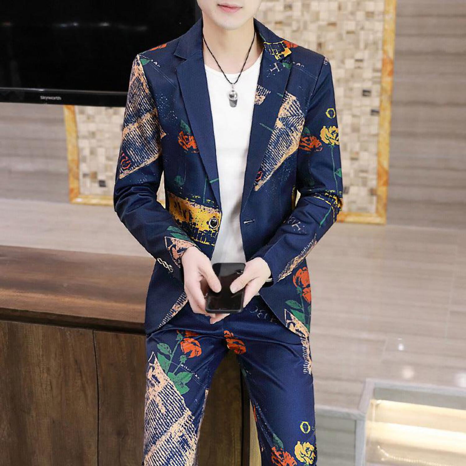 Men's Suits, Slim Korean Style Small Suits - Walmart.com