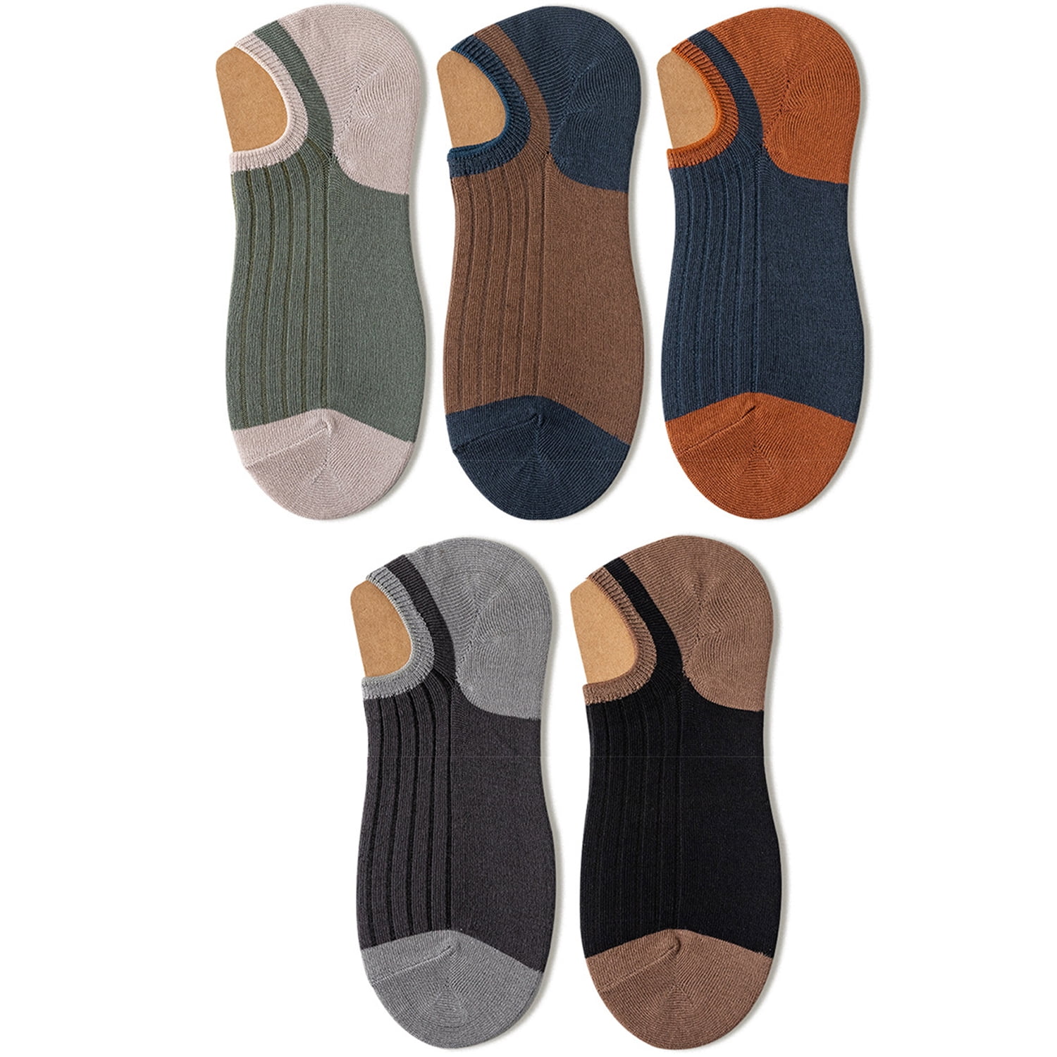 Men's Summer Boat Socks - Silicone Non-Slip Invisible Ankle Socks for ...