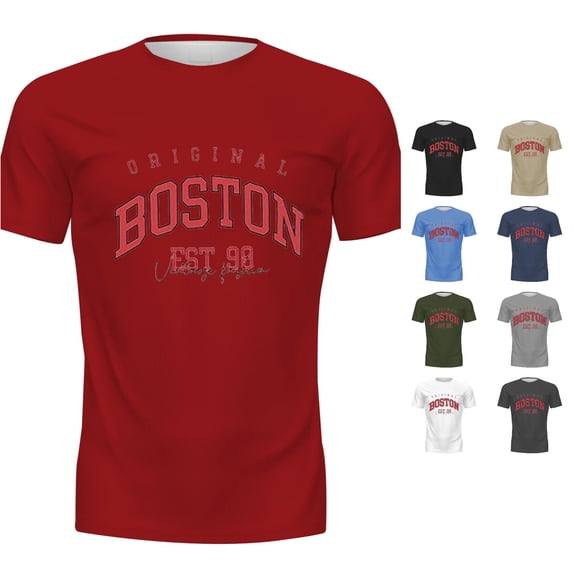 Men's Summer Graphic T Shirt Short Sleeve Casual Loose Round Neck Top ...