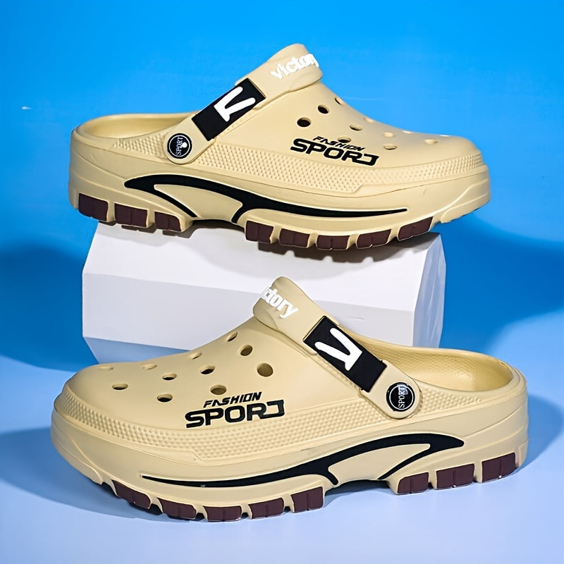 Men's Summer Hole-Punch Shoes Lightweight Breathable Trendy Casual ...
