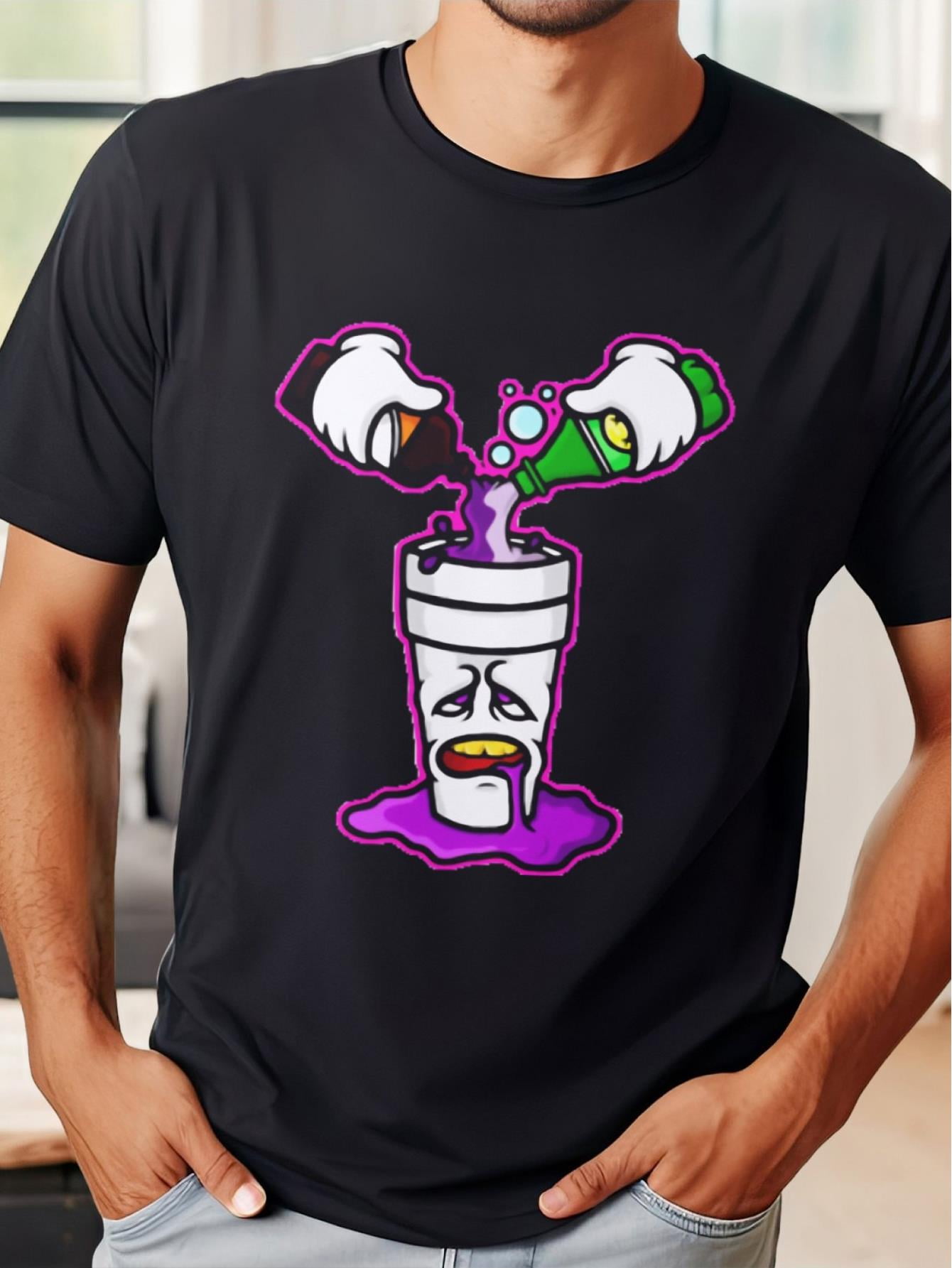 Men's Summer Short Sleeve T-Shirt with Front Print - Comfortable ...