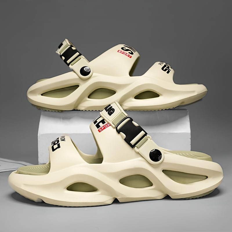 Men's Summer Slides - Ultra-Comfortable, Thick Sole Sandals with ...