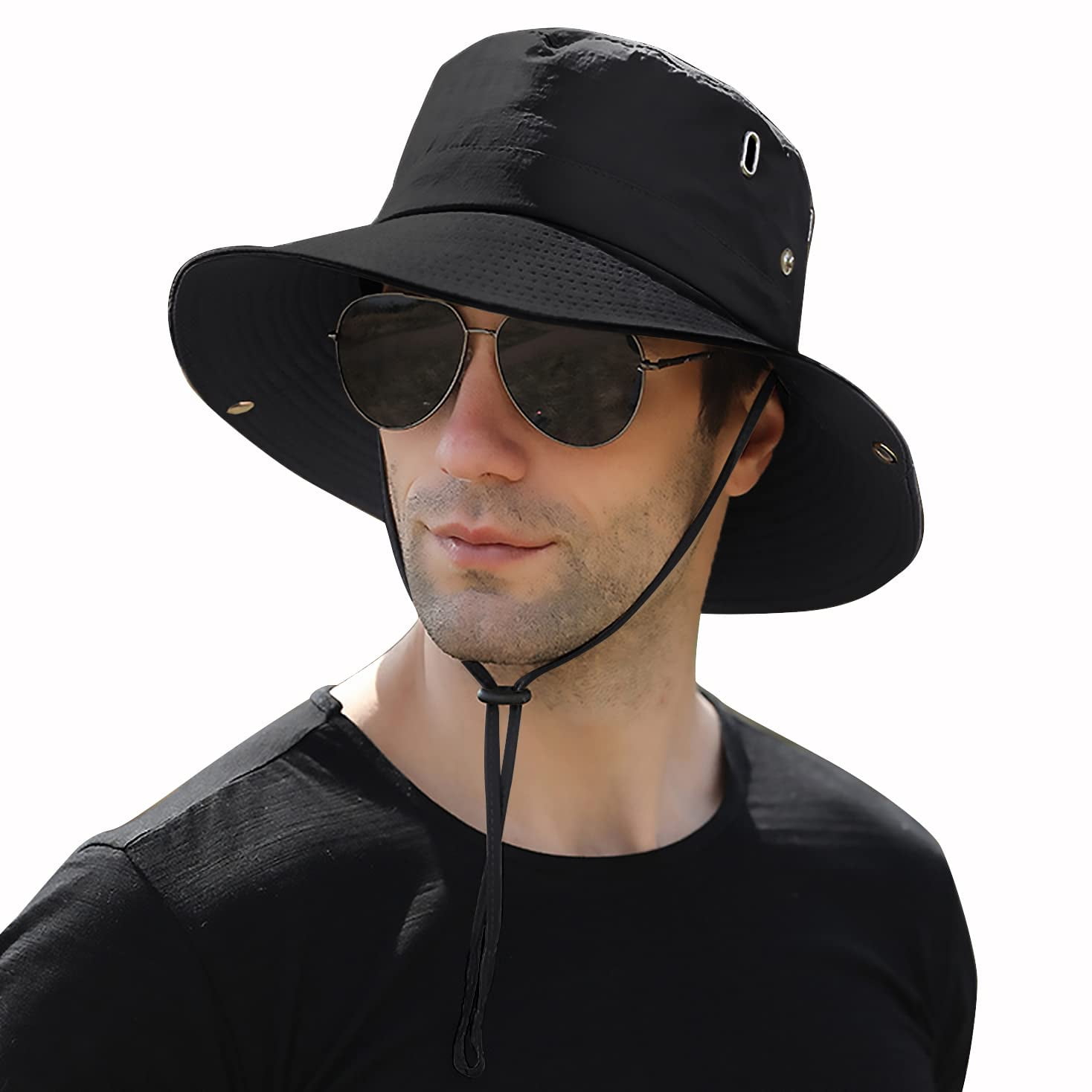 Men's Sun Hat with Wide Brim, Waterproof, Hiking Hunting Fishing Hat ...