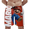 Men's Super Mario Beach Shorts Quick Dry Swim Trunks with Pockets Swim ...
