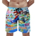Men's Super Mario Beach Shorts Quick Dry Swim Trunks with Pockets Swim ...