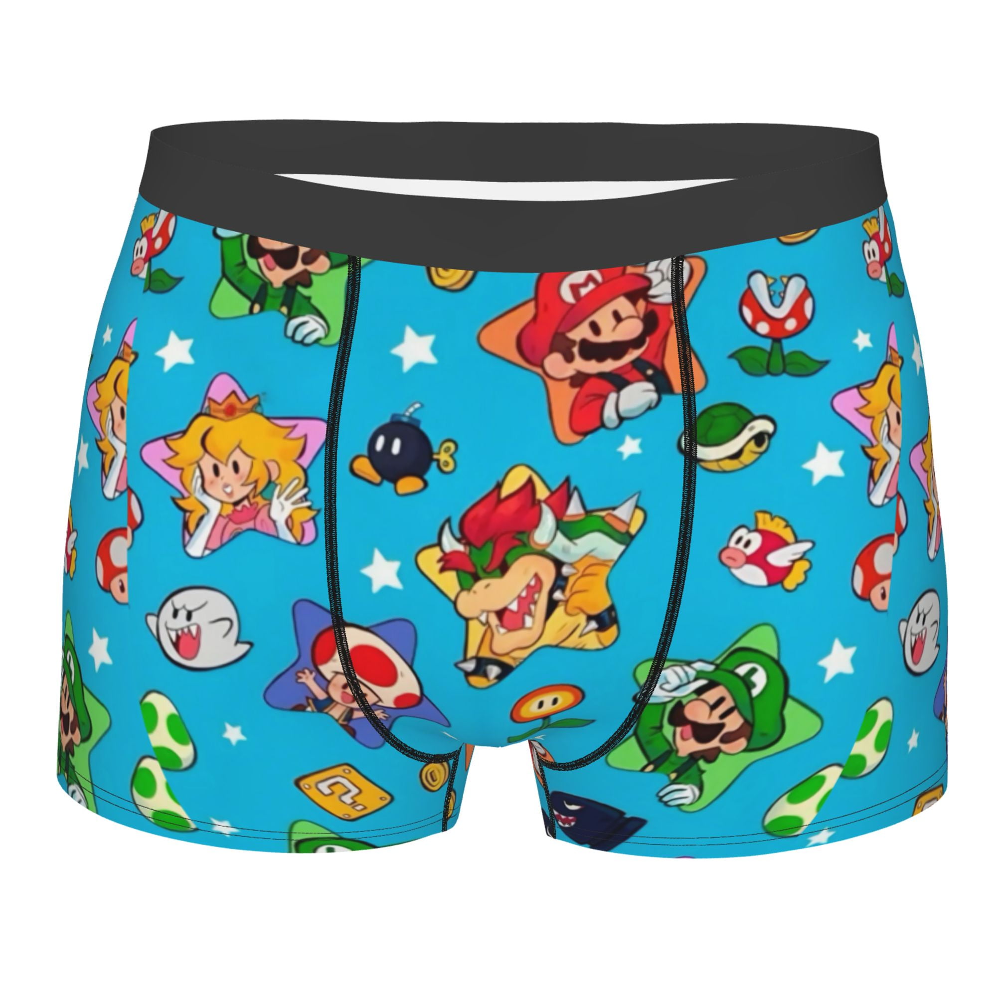 Men's Super-Mario Luigi and Friends Boxer Brief Underwear,Anti-Chafing ...