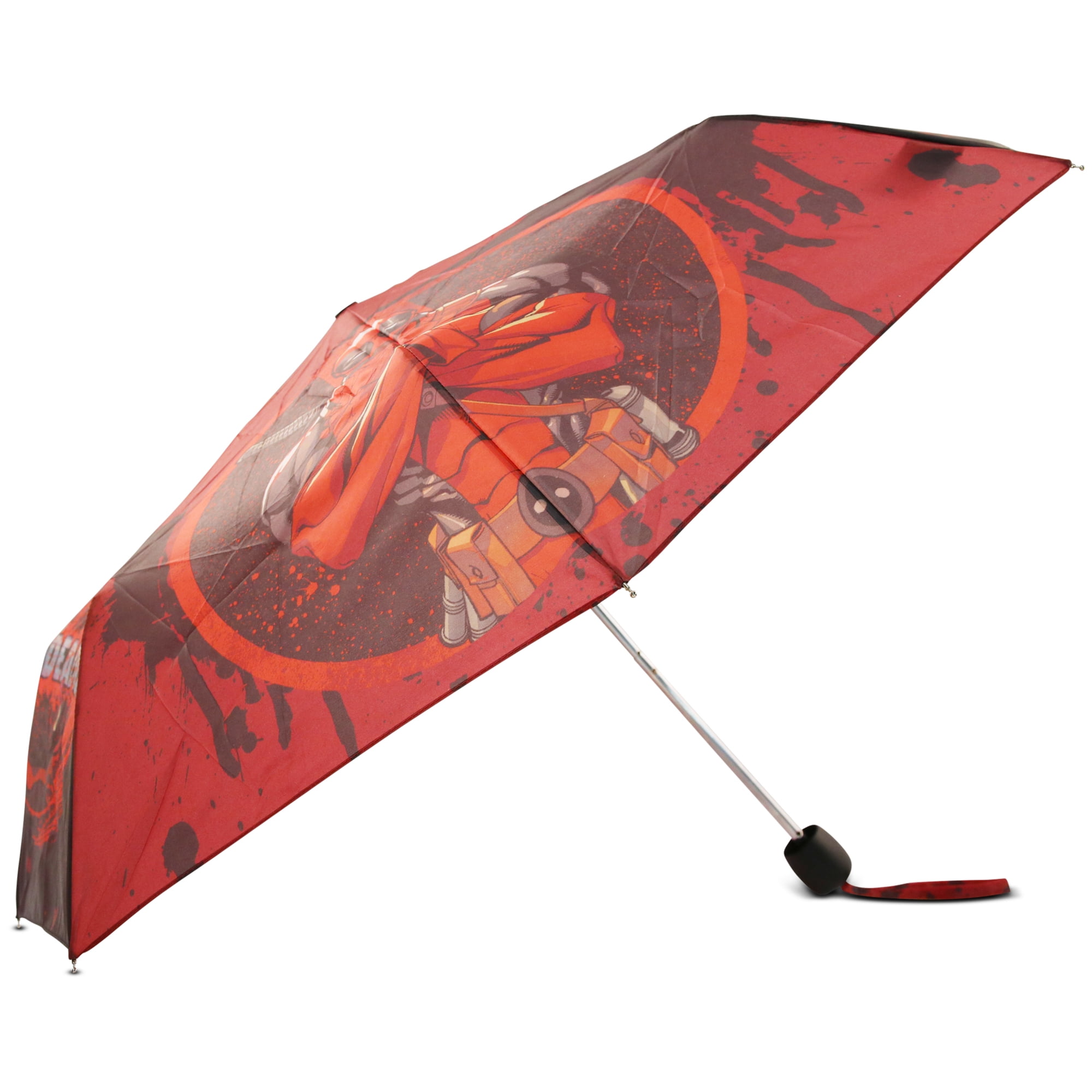Men's Superhero Deadpool Collapsible Mini Umbrella - Walmart.com
